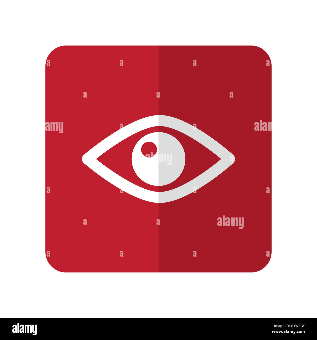 Eyeball flat icon shadow Cut Out Stock Images & Pictures - Alamy