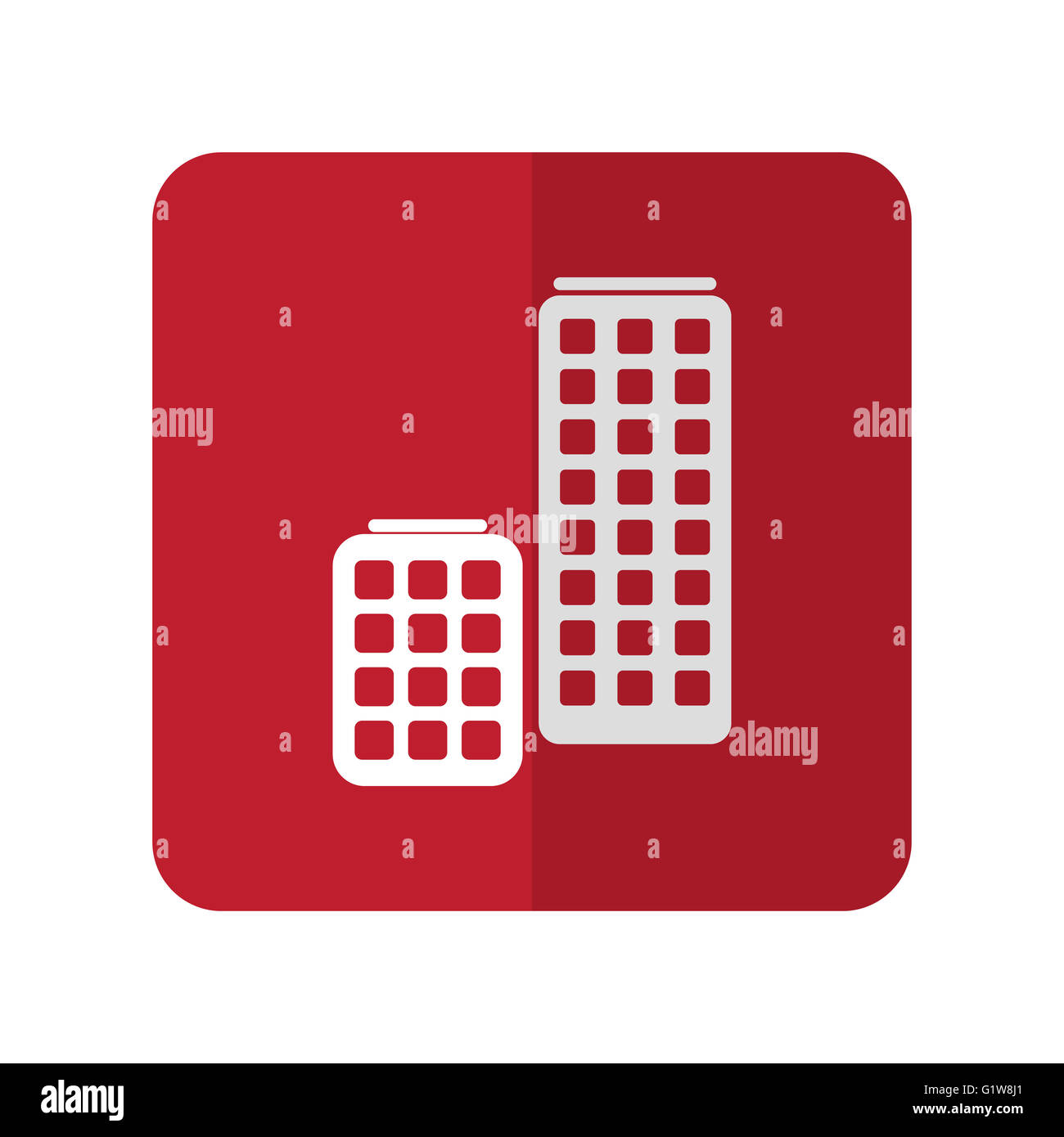 Modern skyscraper red white hi-res stock photography and images - Alamy