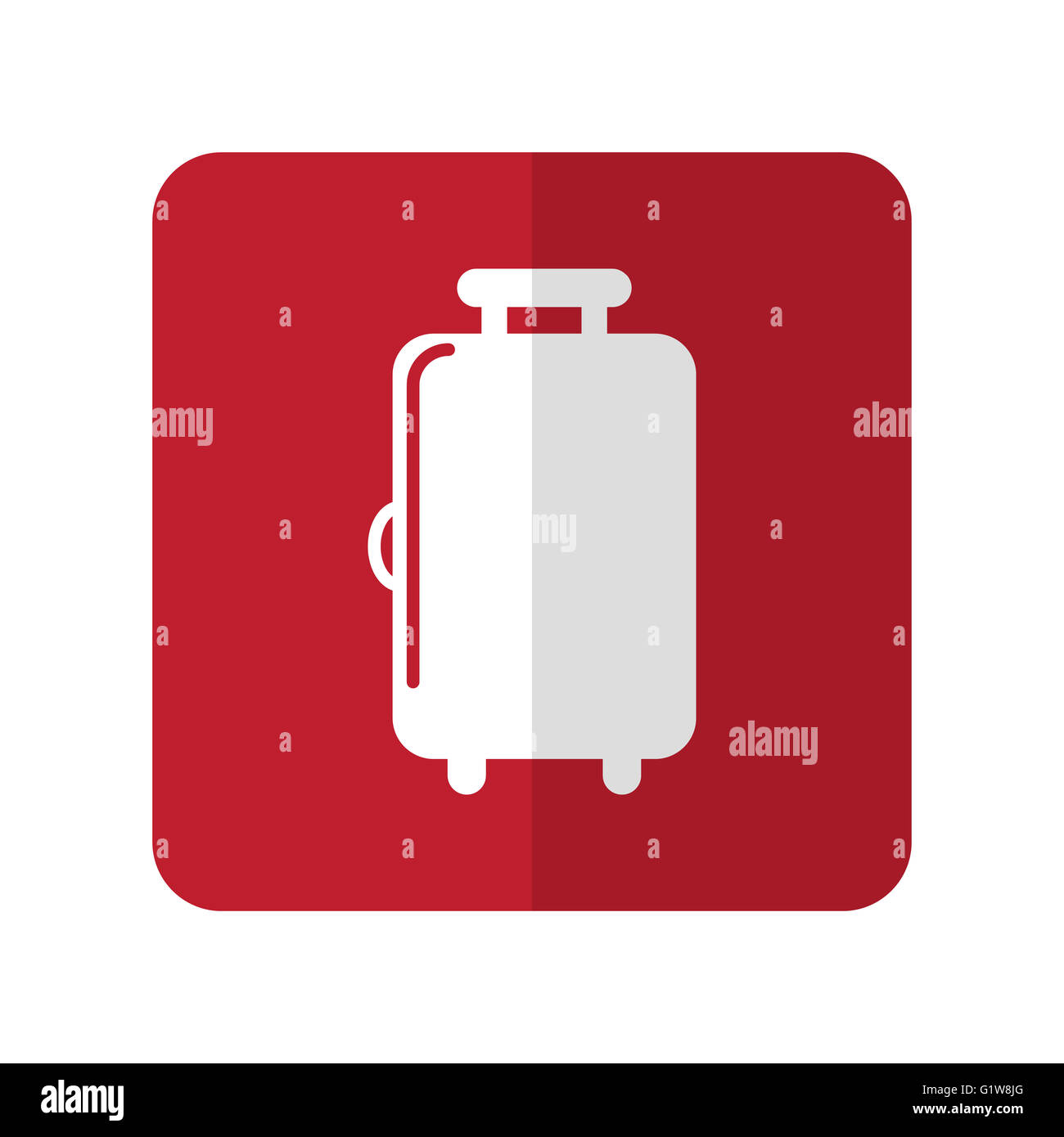 Travel luggage on flat Cut Out Stock Images & Pictures - Alamy