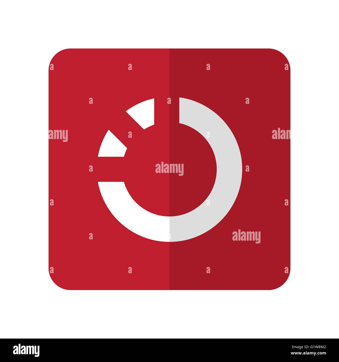 White flat loading icon on hi-res stock photography and images - Alamy