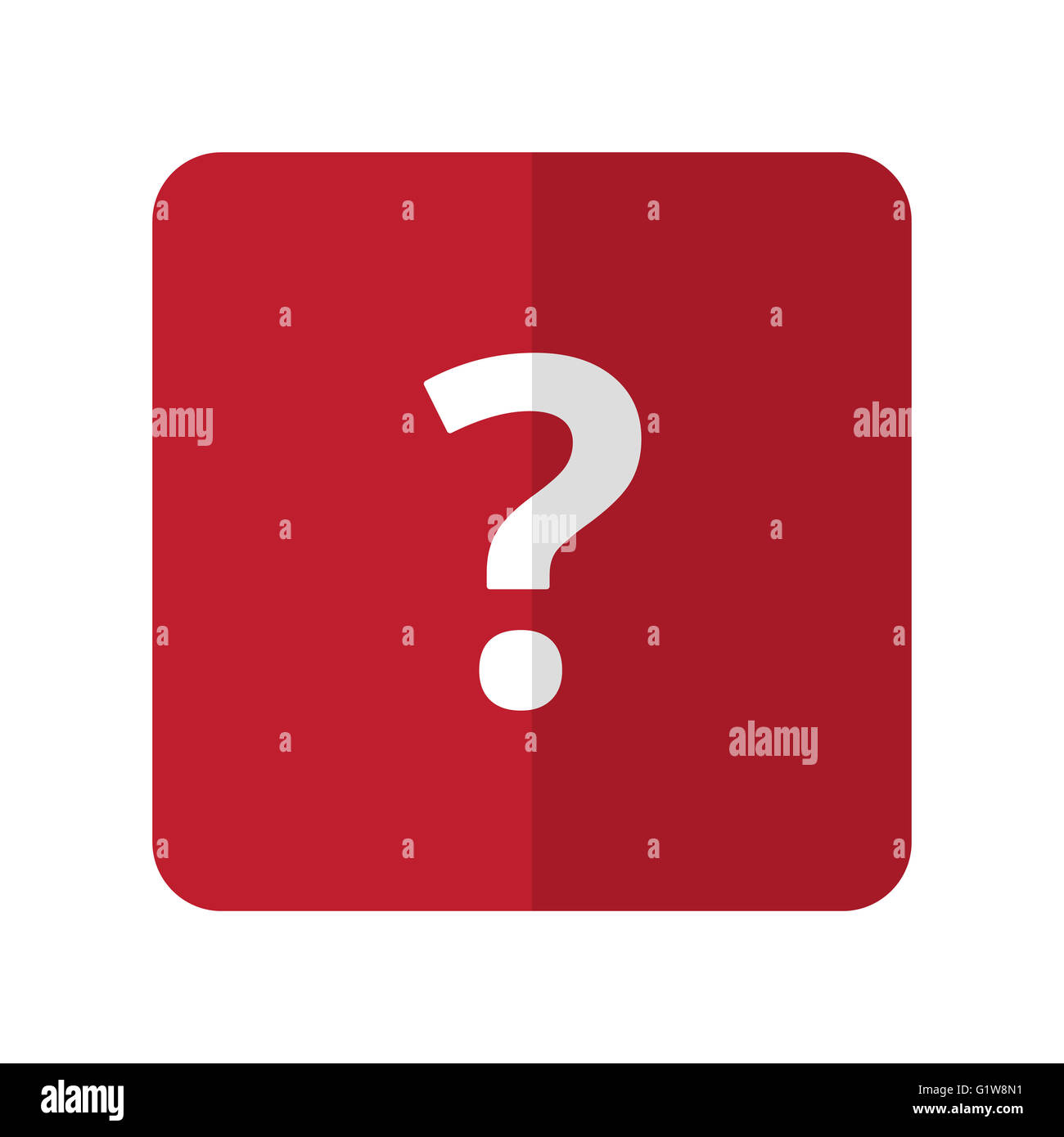 White and red question mark hi-res stock photography and images - Alamy