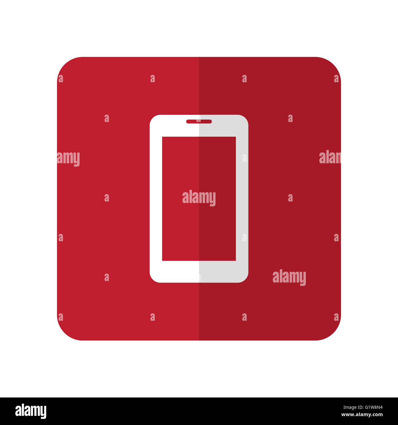 Mobile phone icon Cut Out Stock Images & Pictures - Alamy