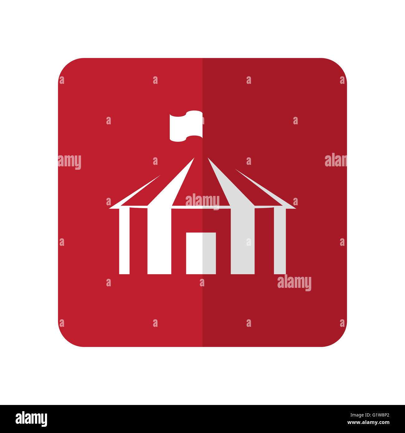 Circus tent on white Cut Out Stock Images & Pictures - Alamy