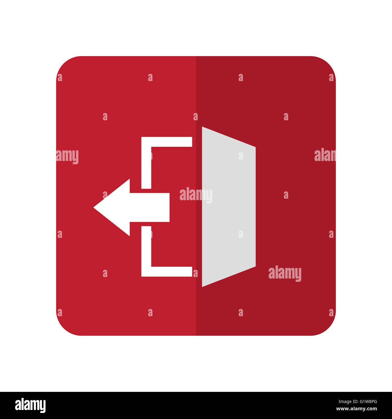 Exit icon rounded hi-res stock photography and images - Alamy
