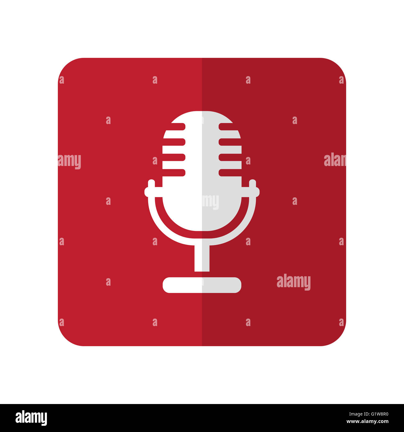 White microphone hi-res stock photography and images - Alamy