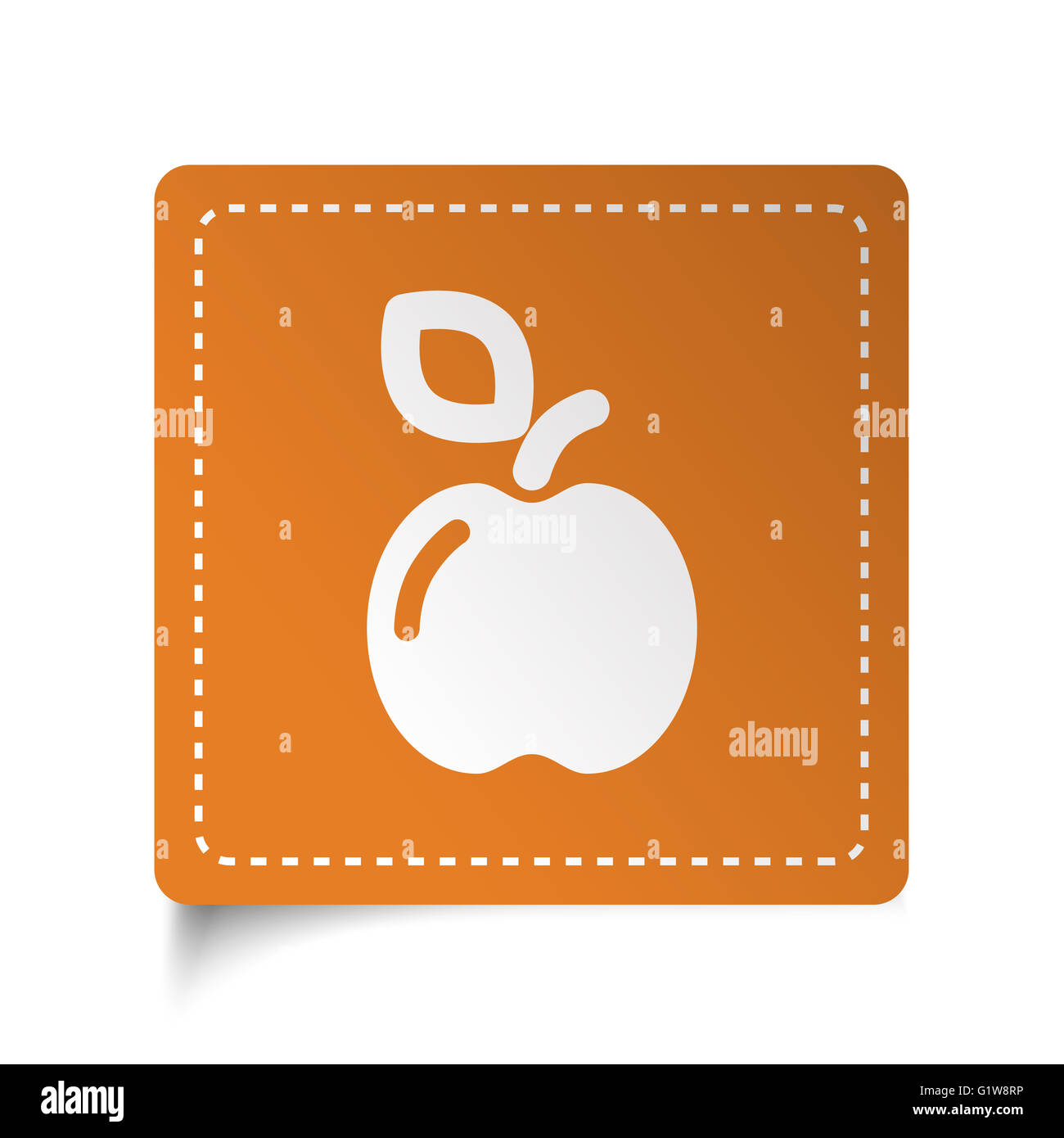 Sticker on fruit Cut Out Stock Images & Pictures - Alamy