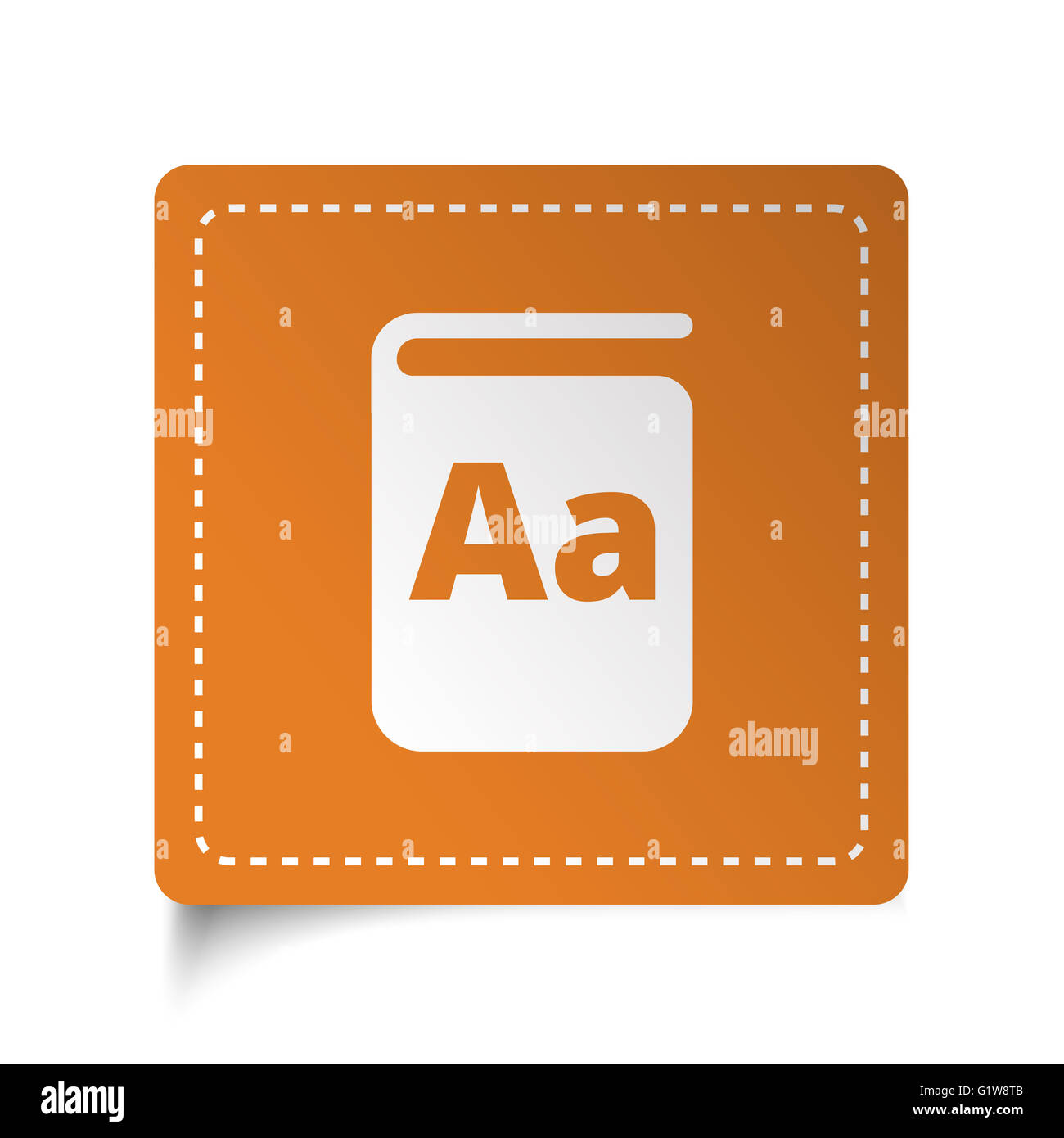 Library book icon flat Cut Out Stock Images & Pictures - Alamy
