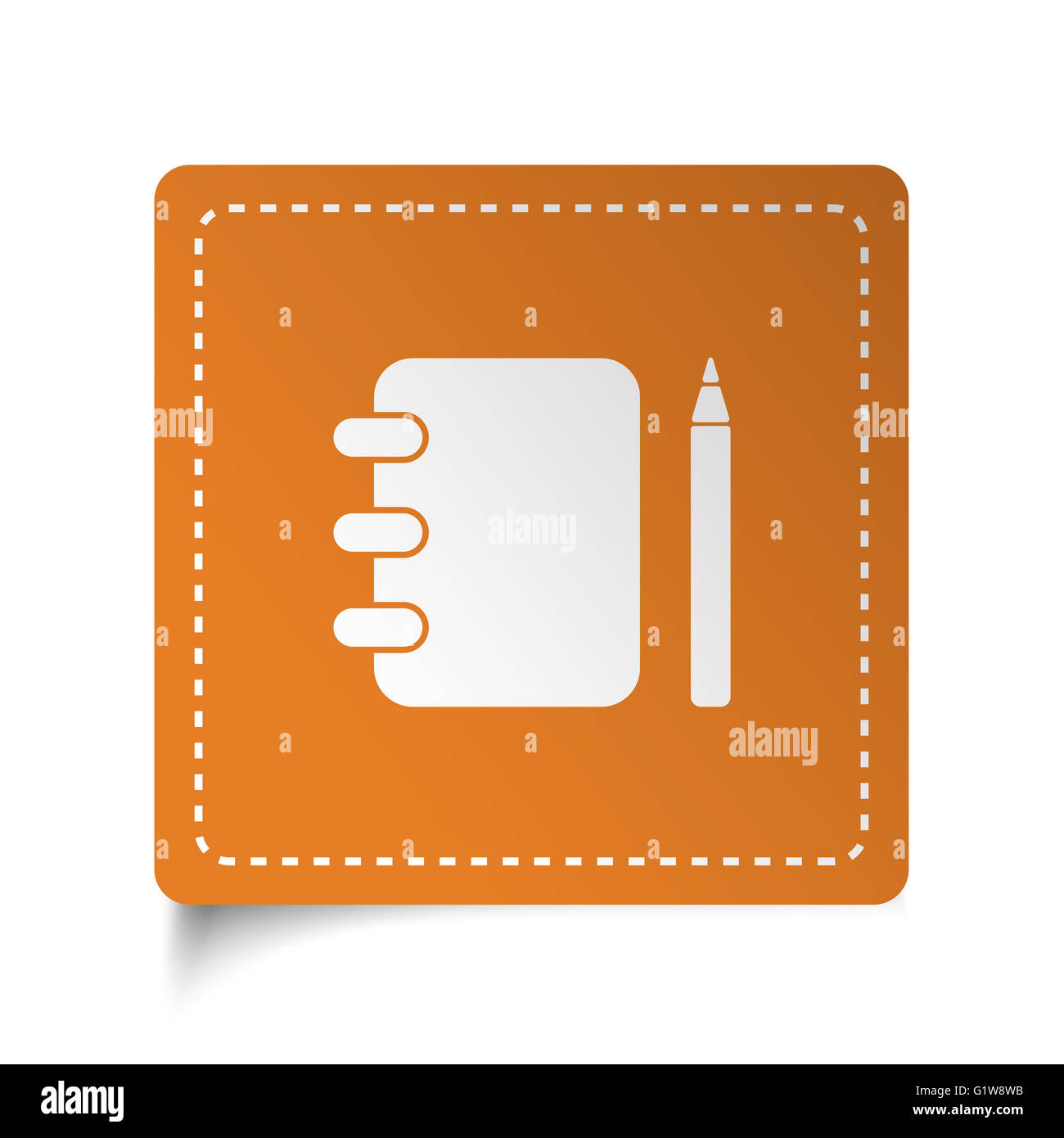 Spiral notepad on white Cut Out Stock Images & Pictures - Alamy