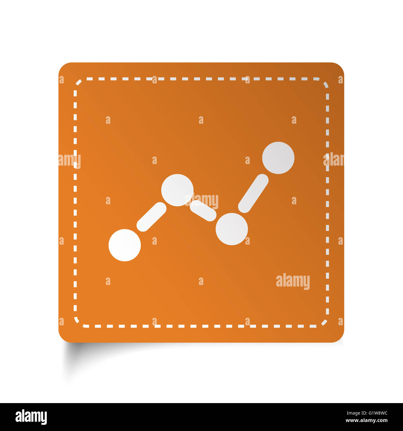 Business graph on white Cut Out Stock Images & Pictures - Alamy