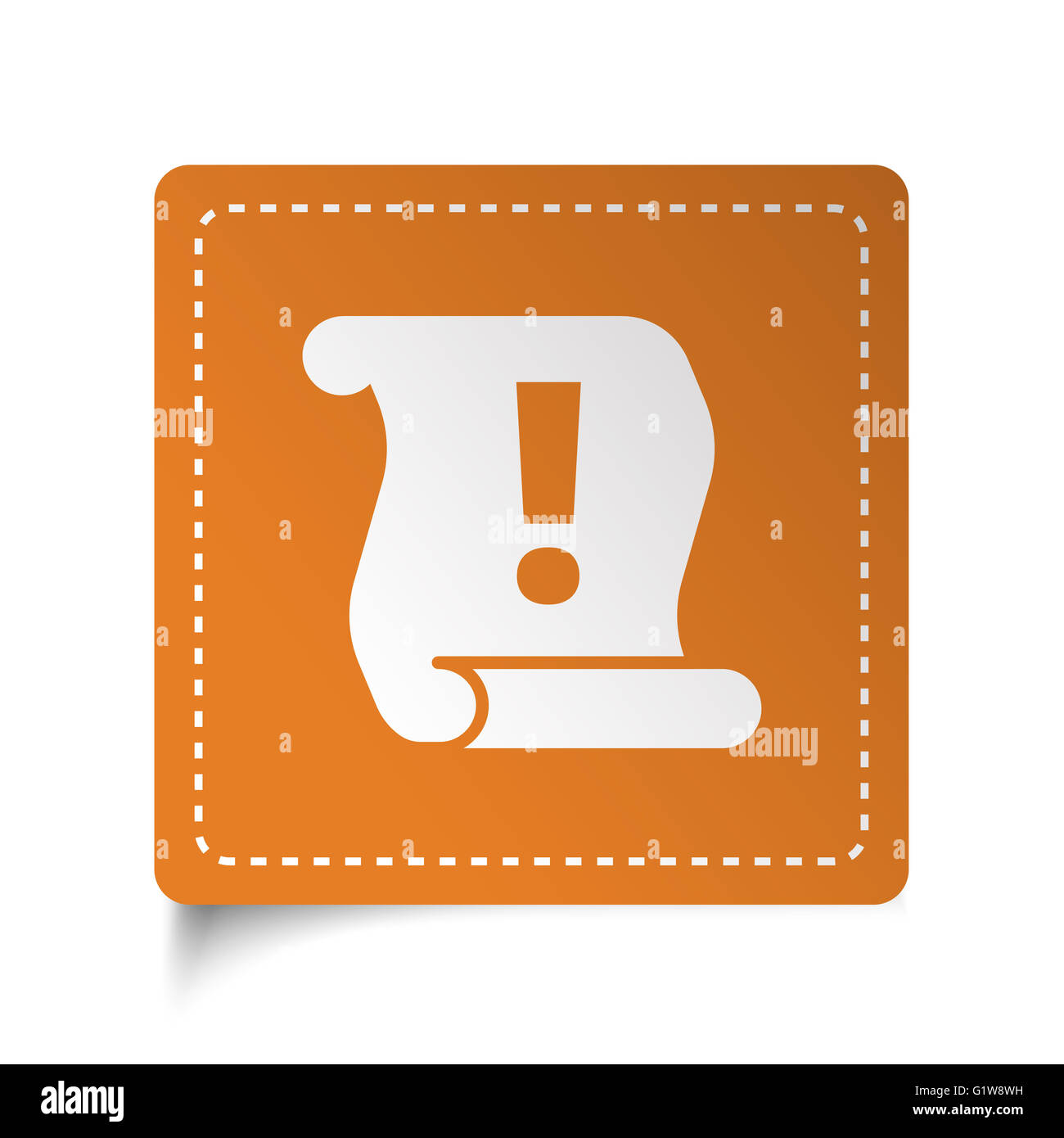 Warning yellow triangle important notice hi-res stock photography and ...