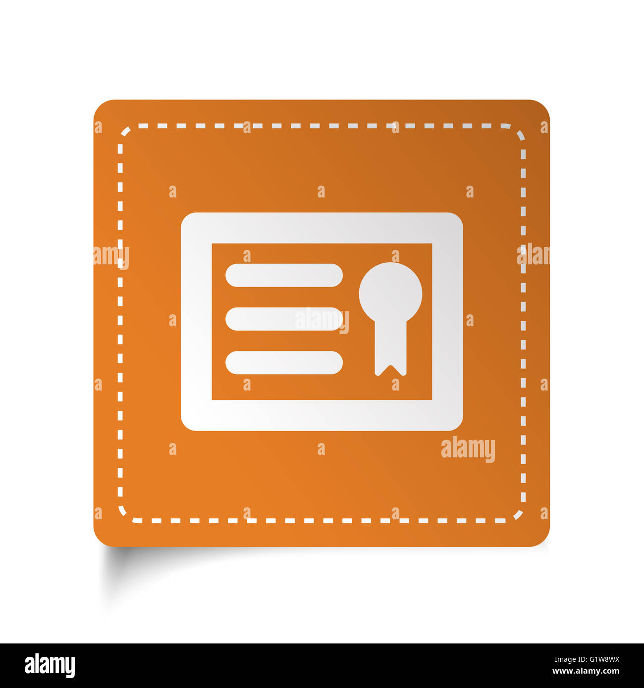 Diploma icon certificate symbol flat hi-res stock photography and ...