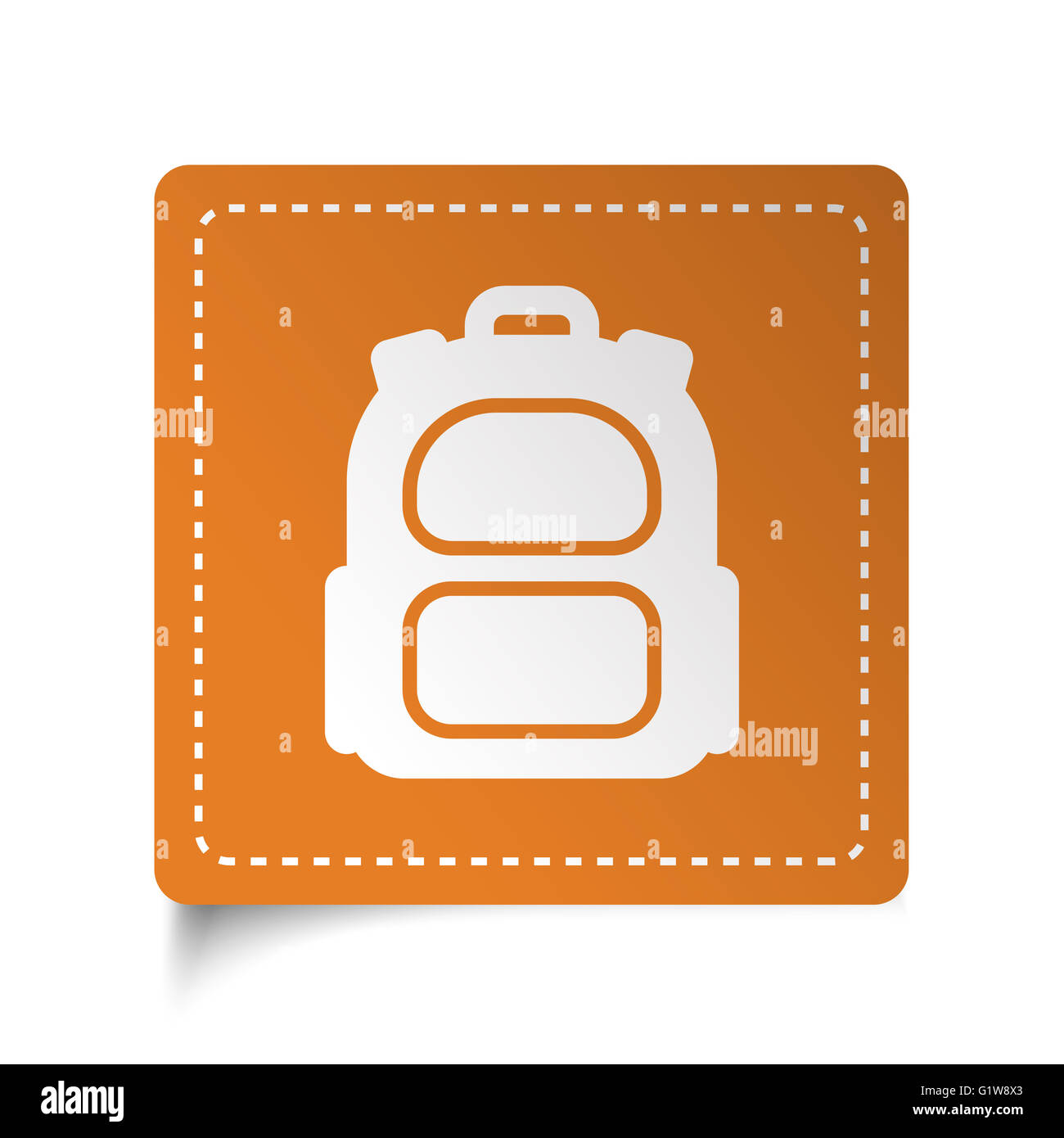 White flat travel bag Cut Out Stock Images & Pictures - Alamy