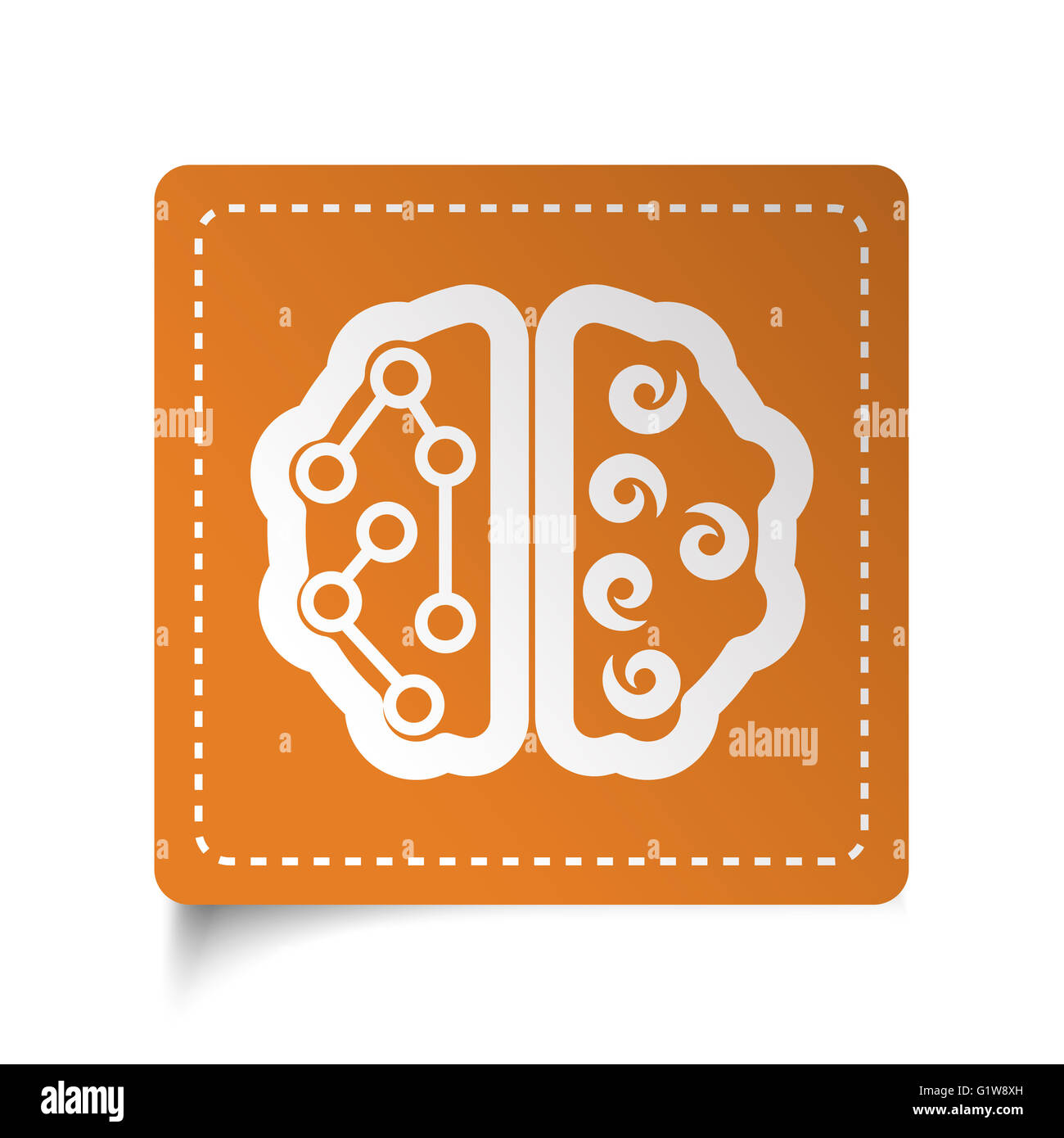 Brain icon hi-res stock photography and images - Alamy