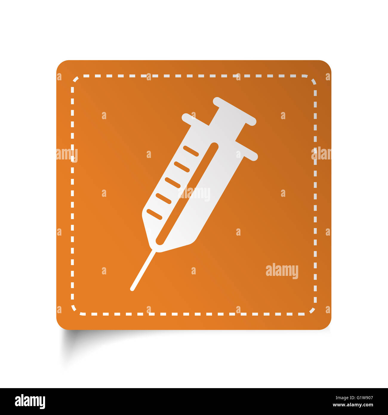Doctor syringe icon simple Cut Out Stock Images & Pictures - Alamy