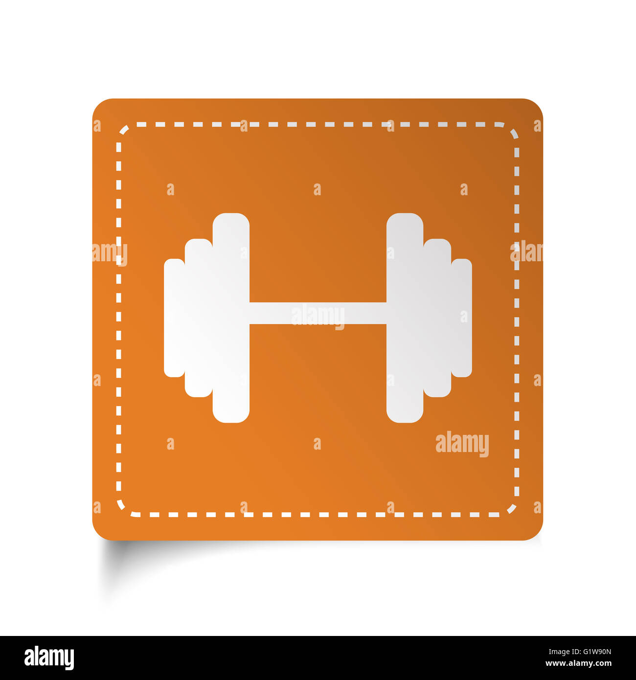 Dumbbell sticker hi-res stock photography and images - Alamy