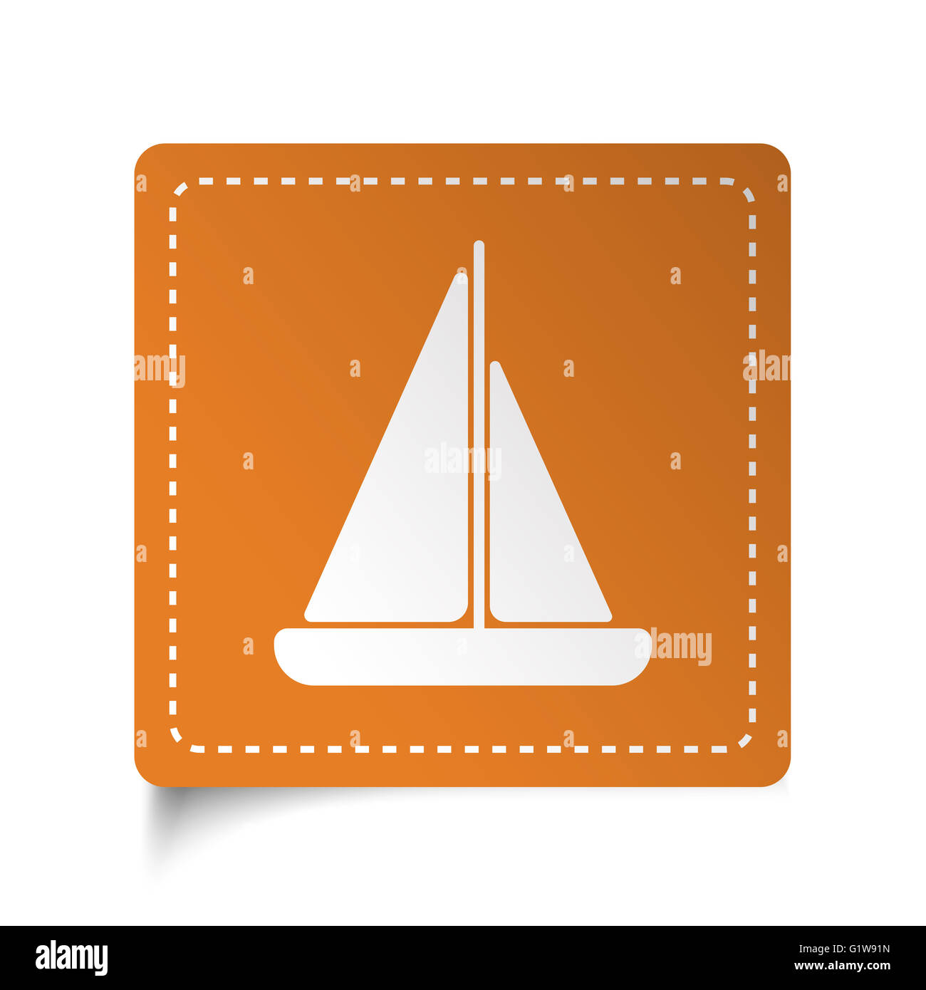 Sailboat on lake Cut Out Stock Images & Pictures - Alamy