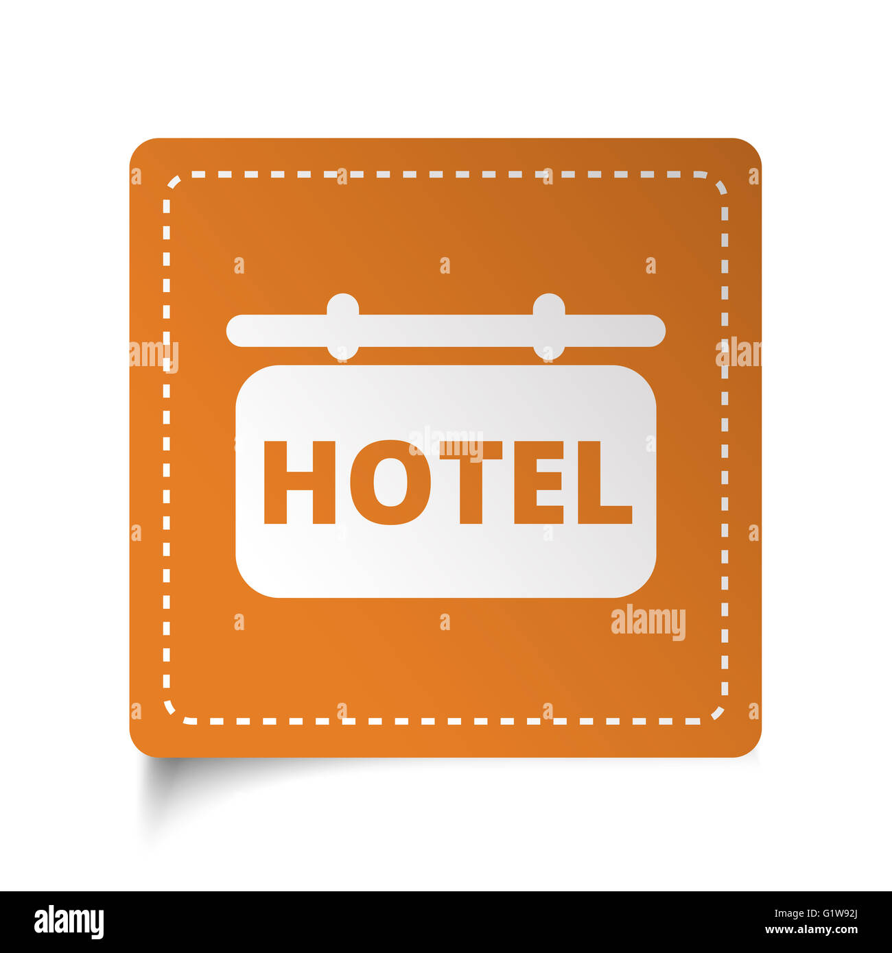Hotel sign icon hi-res stock photography and images - Alamy