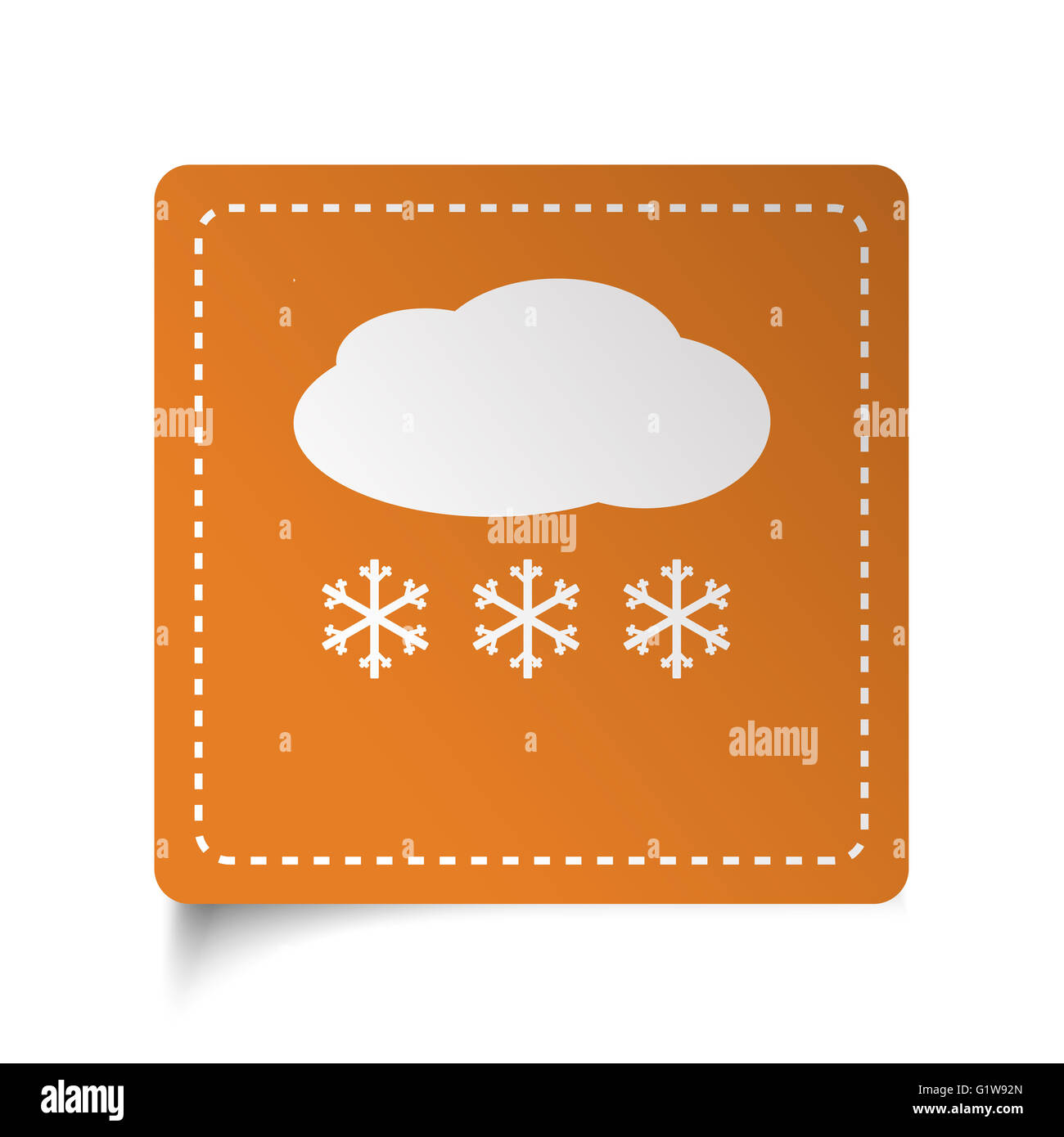Snow icon hi-res stock photography and images - Alamy