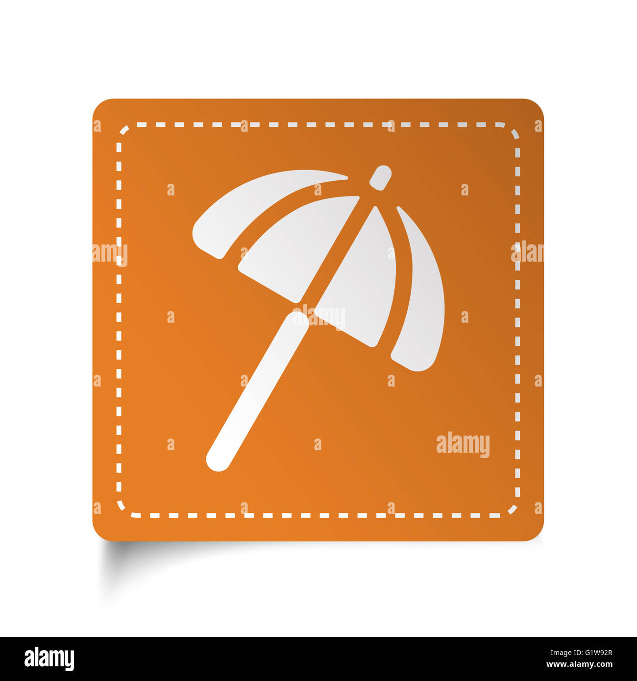 Orange and white umbrella hi-res stock photography and images - Alamy