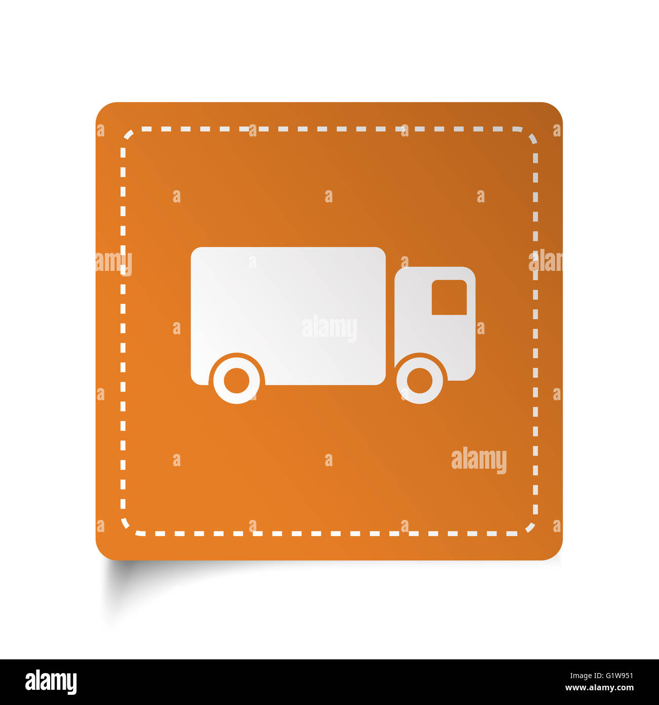 Orange and white lorry hi-res stock photography and images - Alamy