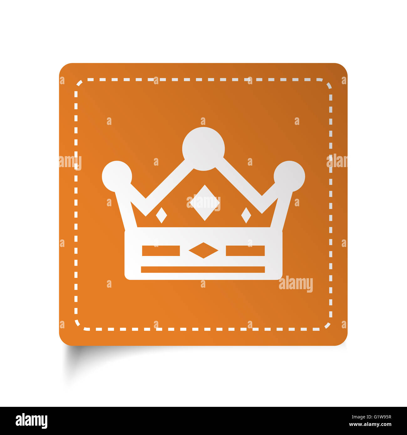 Queen crown icon flat hi-res stock photography and images - Alamy