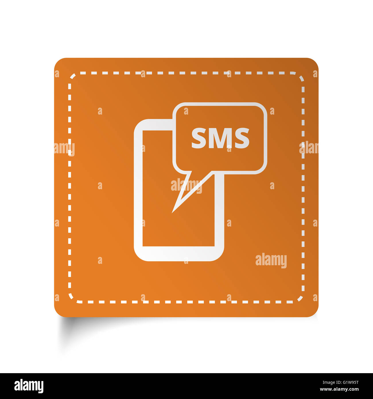 Social text on abstract orange hi-res stock photography and images - Alamy