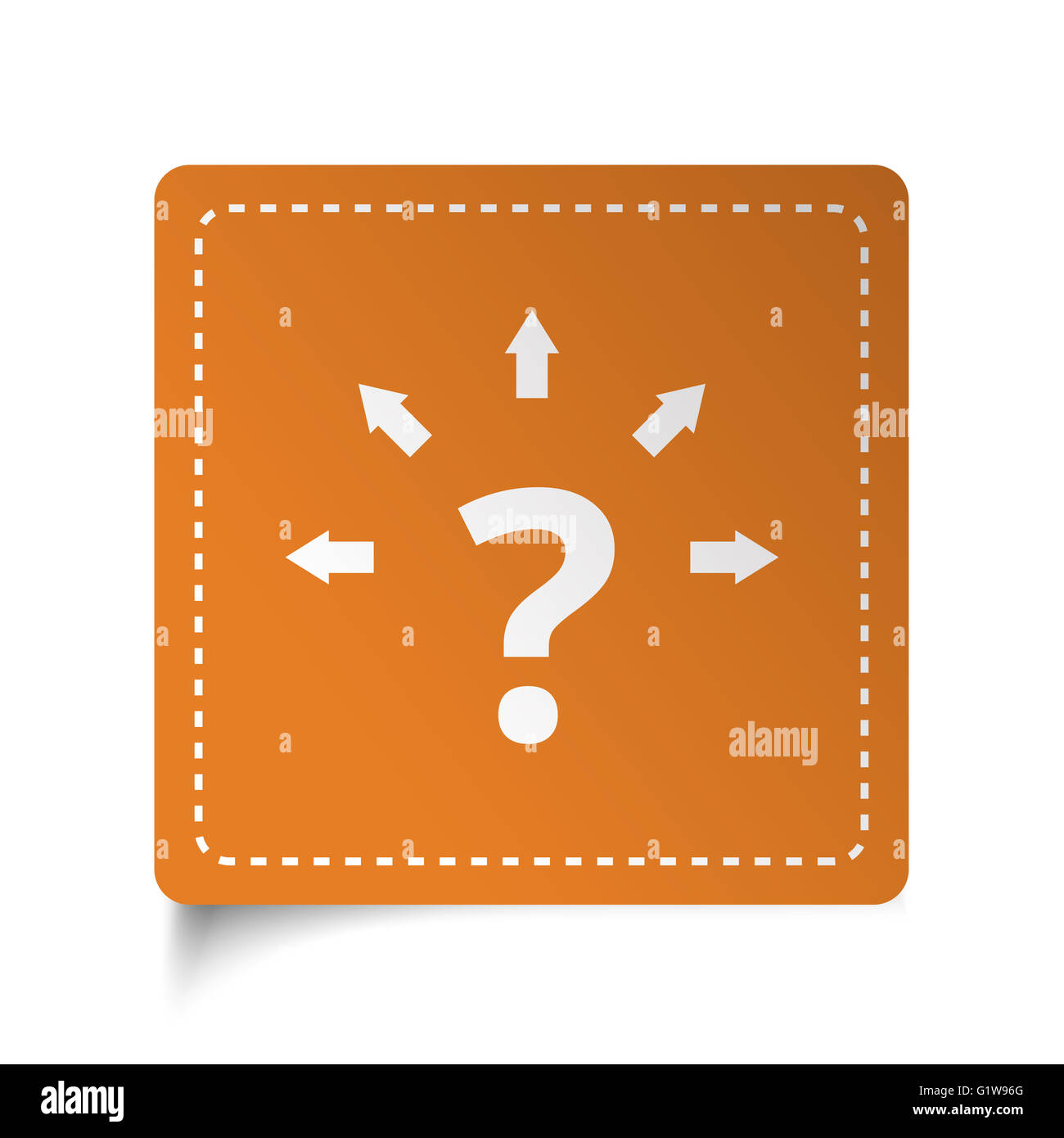 Question mark sticker hi-res stock photography and images - Alamy