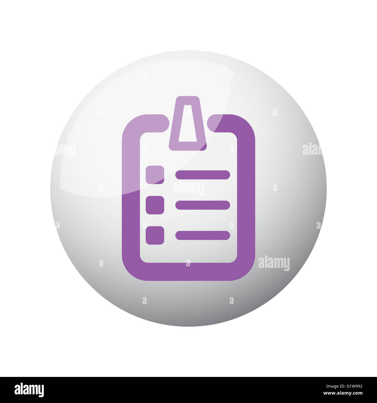 Checklist icon hi-res stock photography and images - Alamy