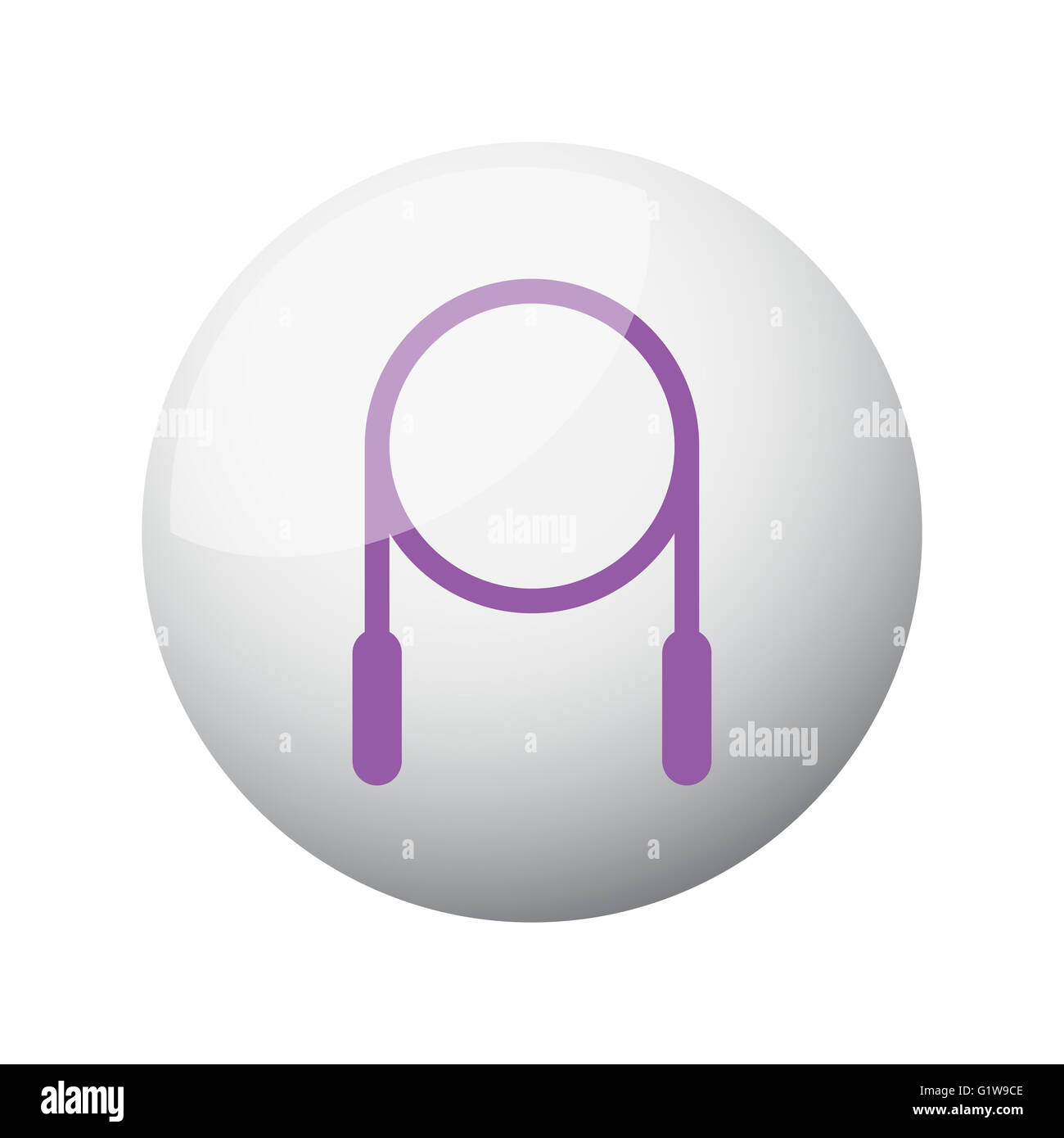 Fitness app icon flat Cut Out Stock Images & Pictures - Alamy