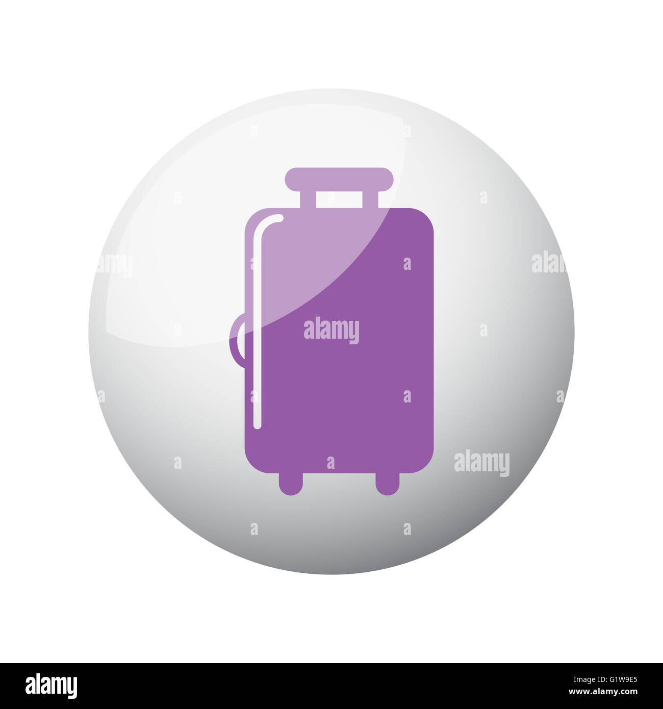 Travel luggage on flat Cut Out Stock Images & Pictures - Alamy