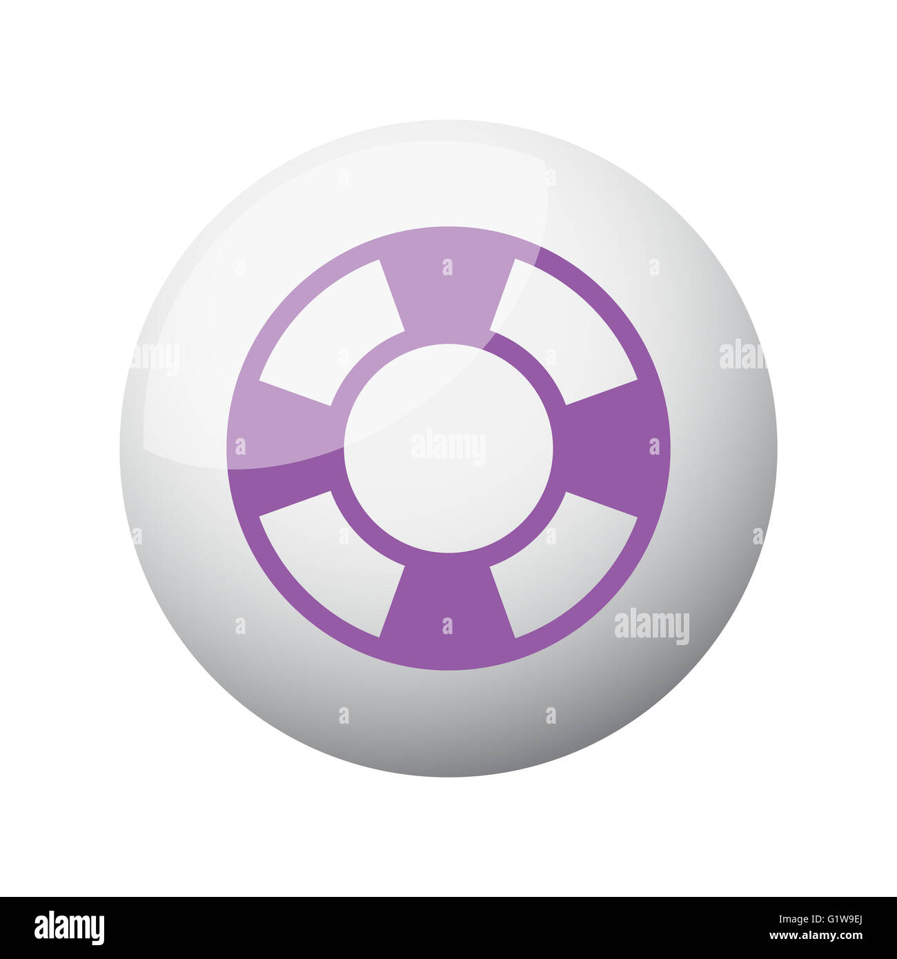 Lifebuoy nautical icon Cut Out Stock Images & Pictures - Alamy