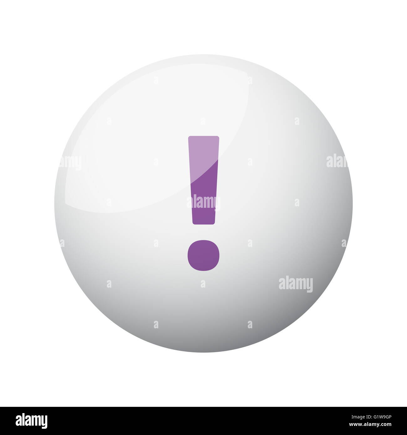 Exclamation mark symbol icon for web Cut Out Stock Images & Pictures ...