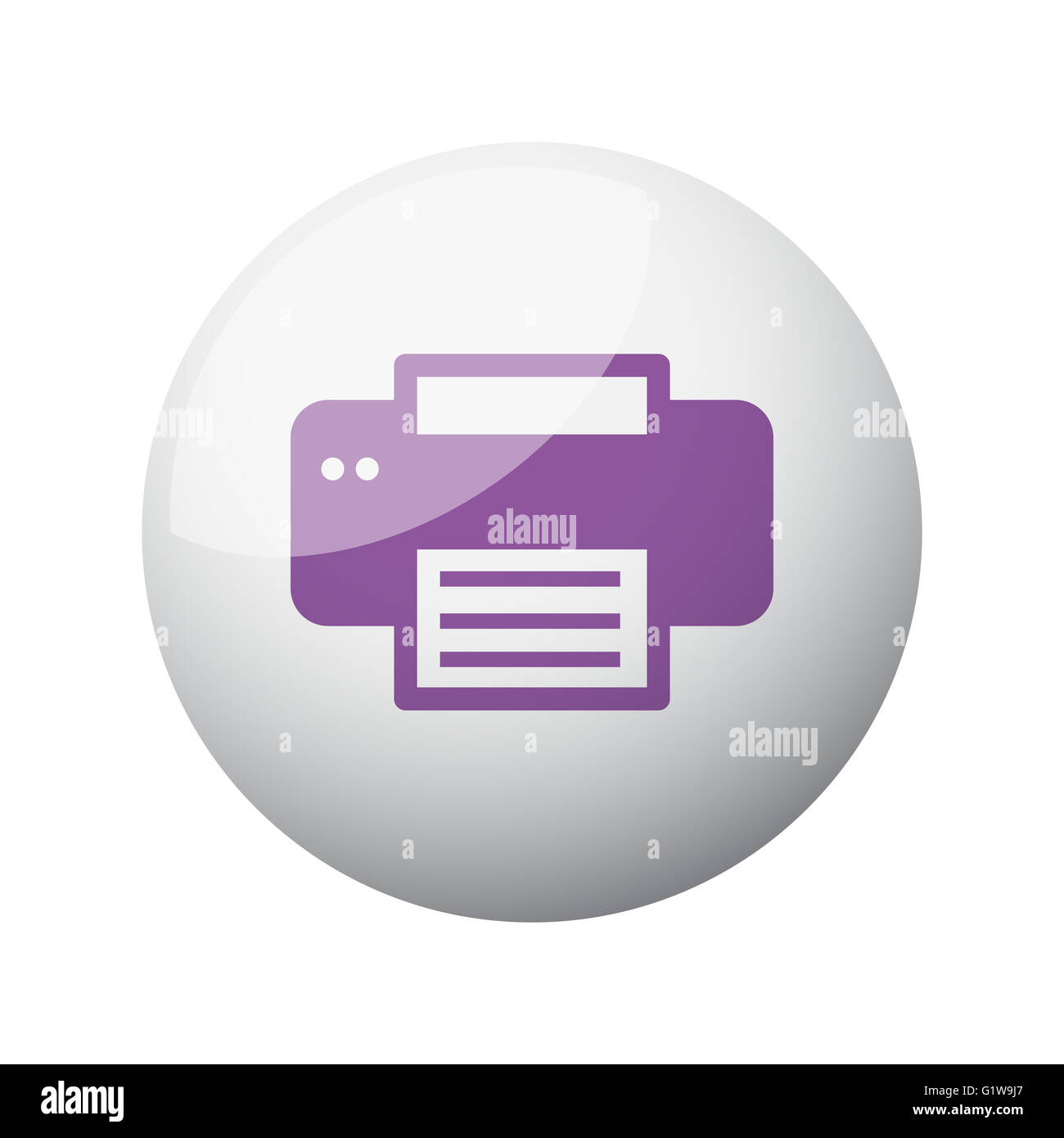 Print printer icon isolated on hi-res stock photography and images - Alamy