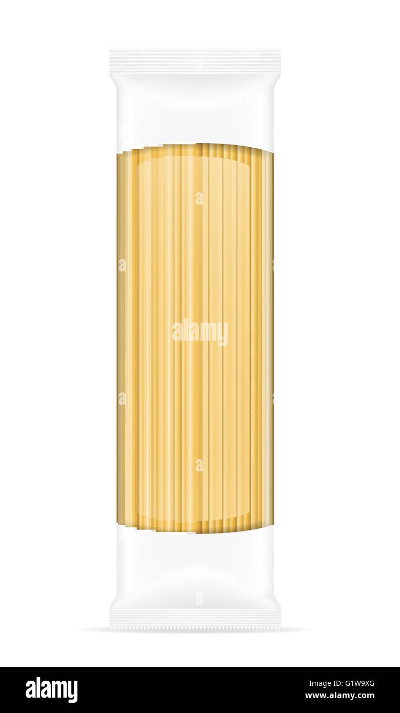 pasta in packaging vector illustration isolated on white background ...