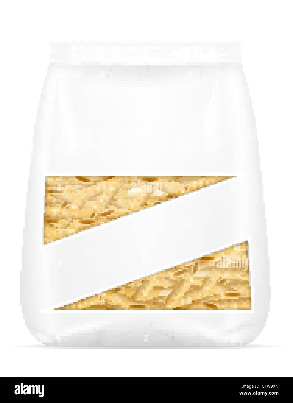 pasta in packaging vector illustration isolated on white background ...