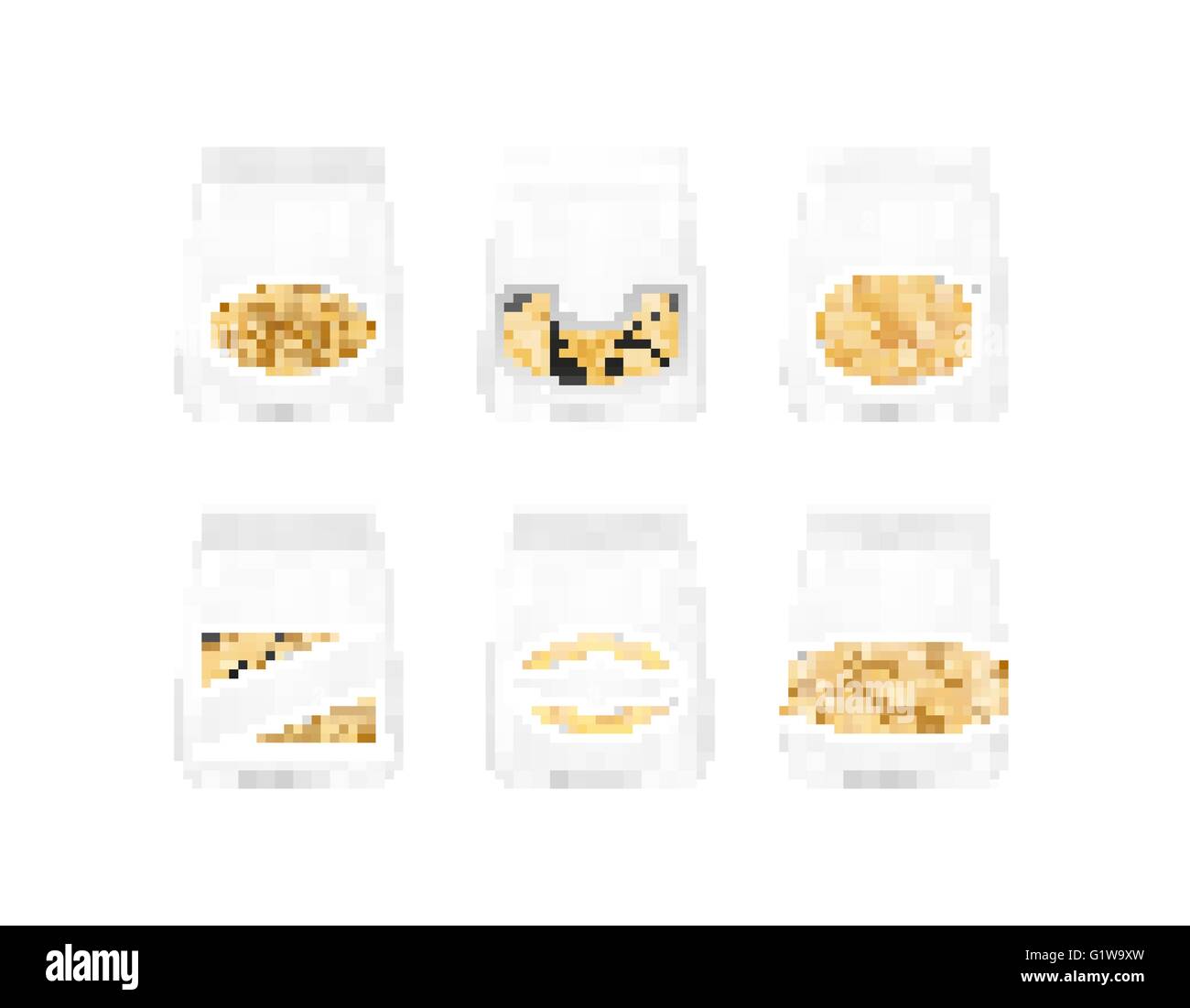 pasta in packaging vector illustration isolated on white background ...