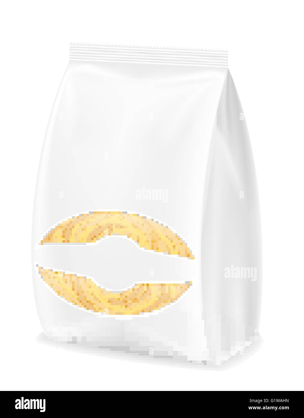 pasta in packaging vector illustration isolated on white background ...