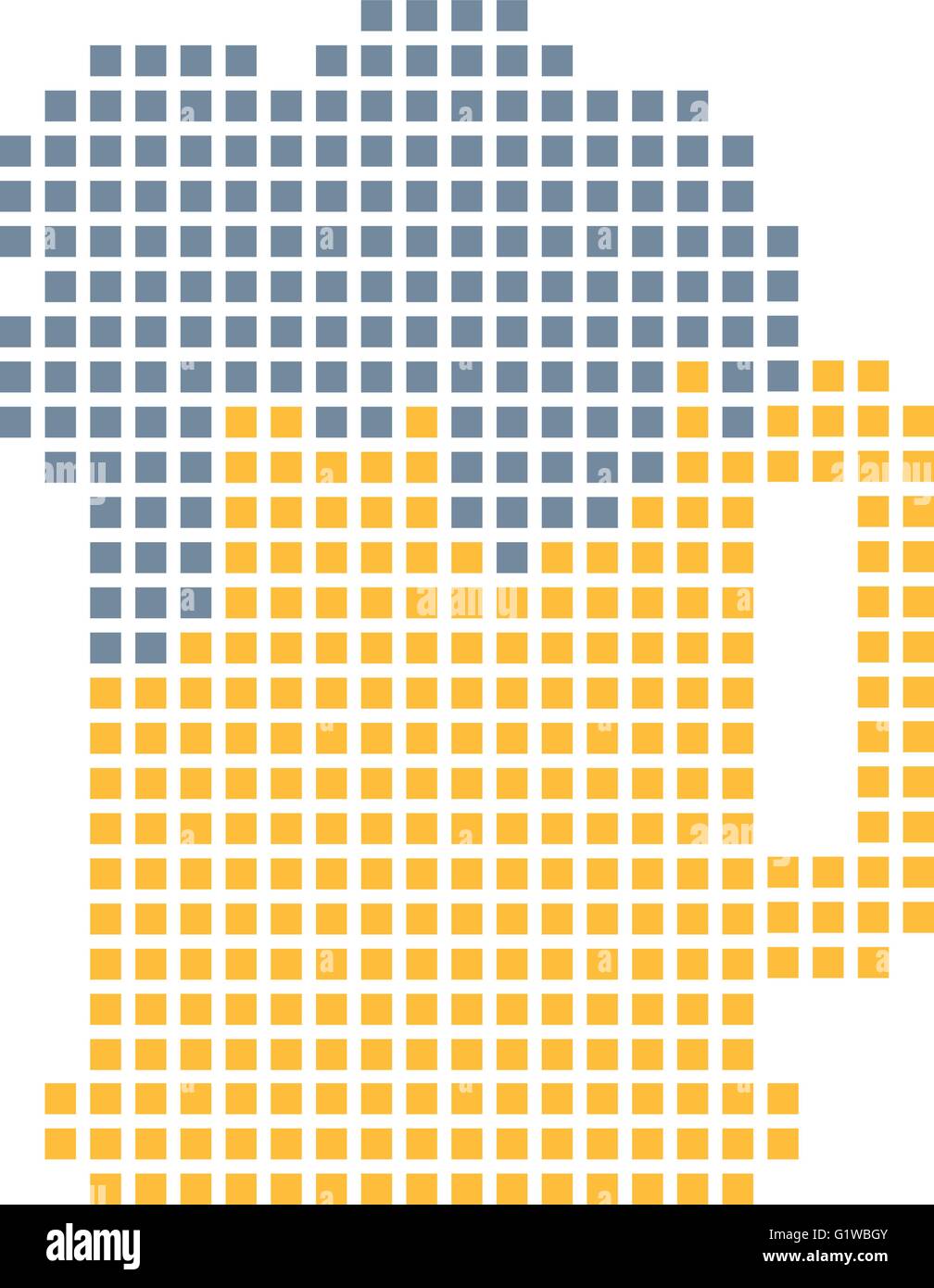 Beer out of pixels Stock Vector Image & Art - Alamy