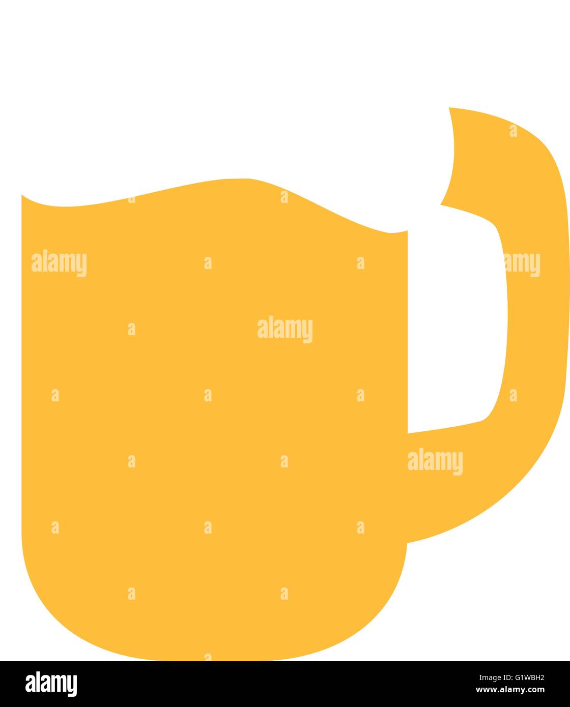 Simple beer mug Stock Vector Image & Art - Alamy