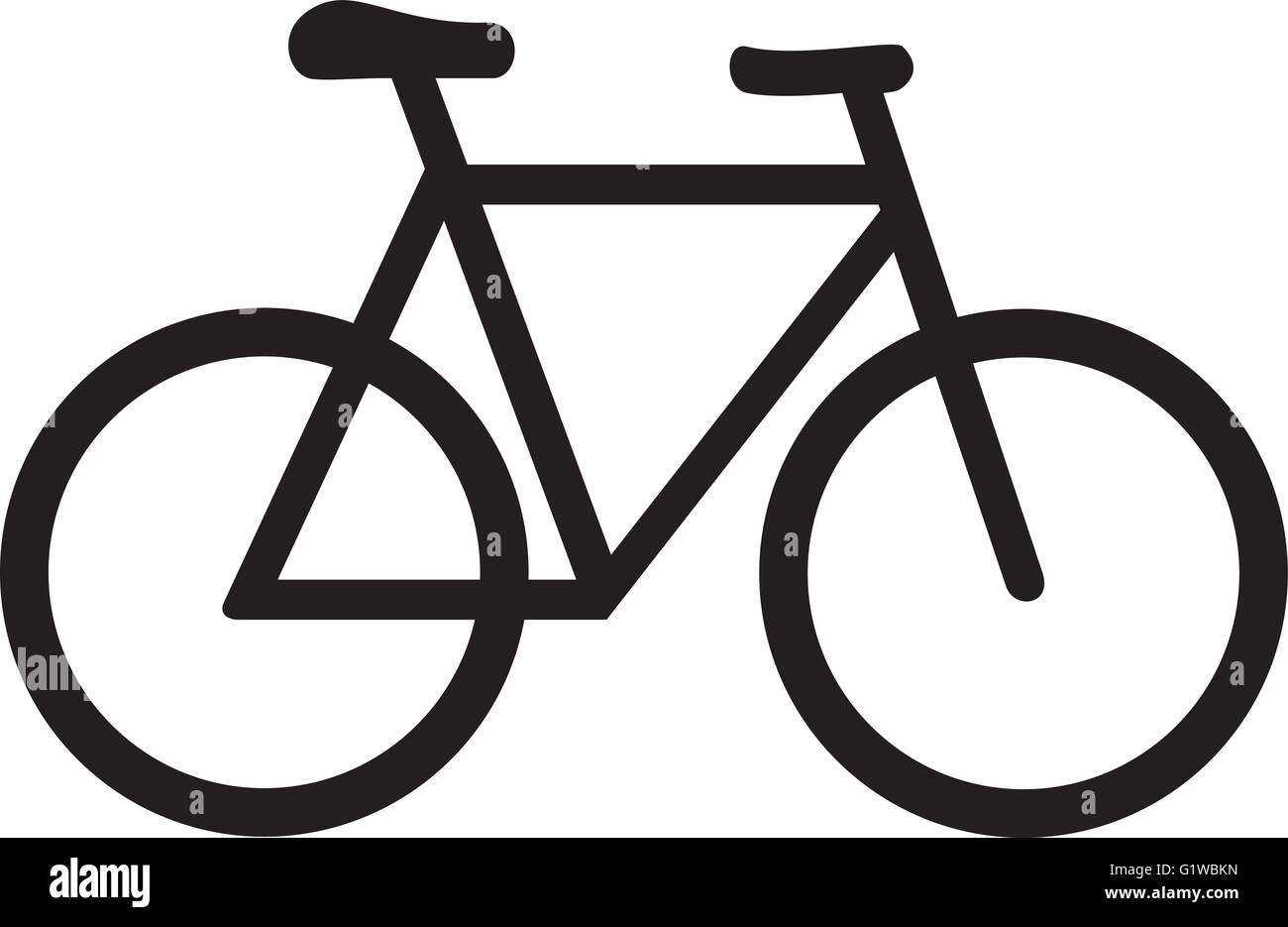 Bike Bicycle Symbol Stock Vector Image & Art - Alamy