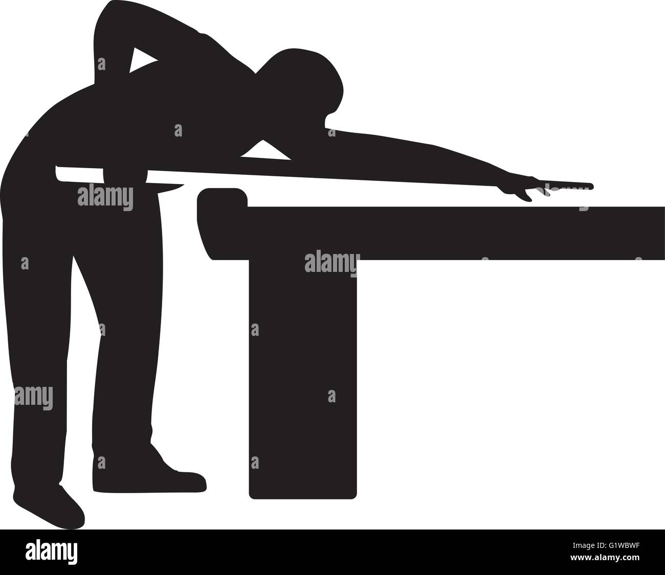 Billiards player Stock Vector Images - Alamy