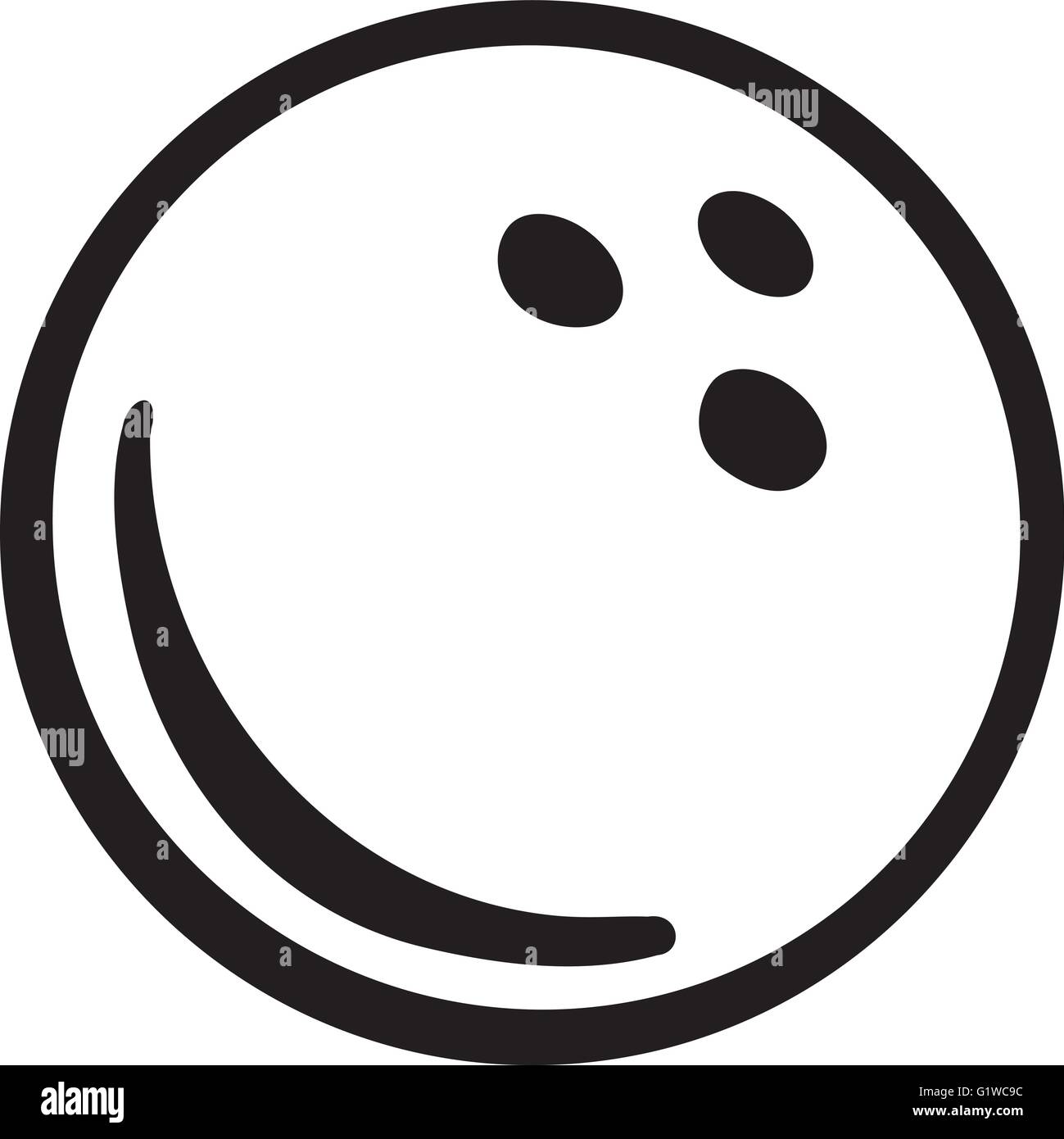 Bowling Ball Outline Stock Vector Image & Art - Alamy