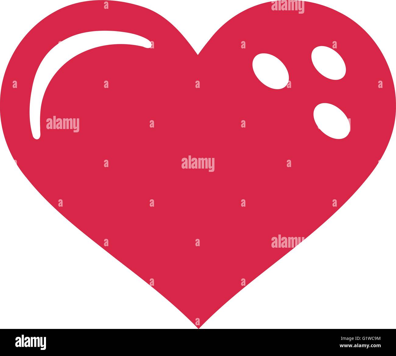 Bowling Ball Heart Stock Vector Image & Art - Alamy