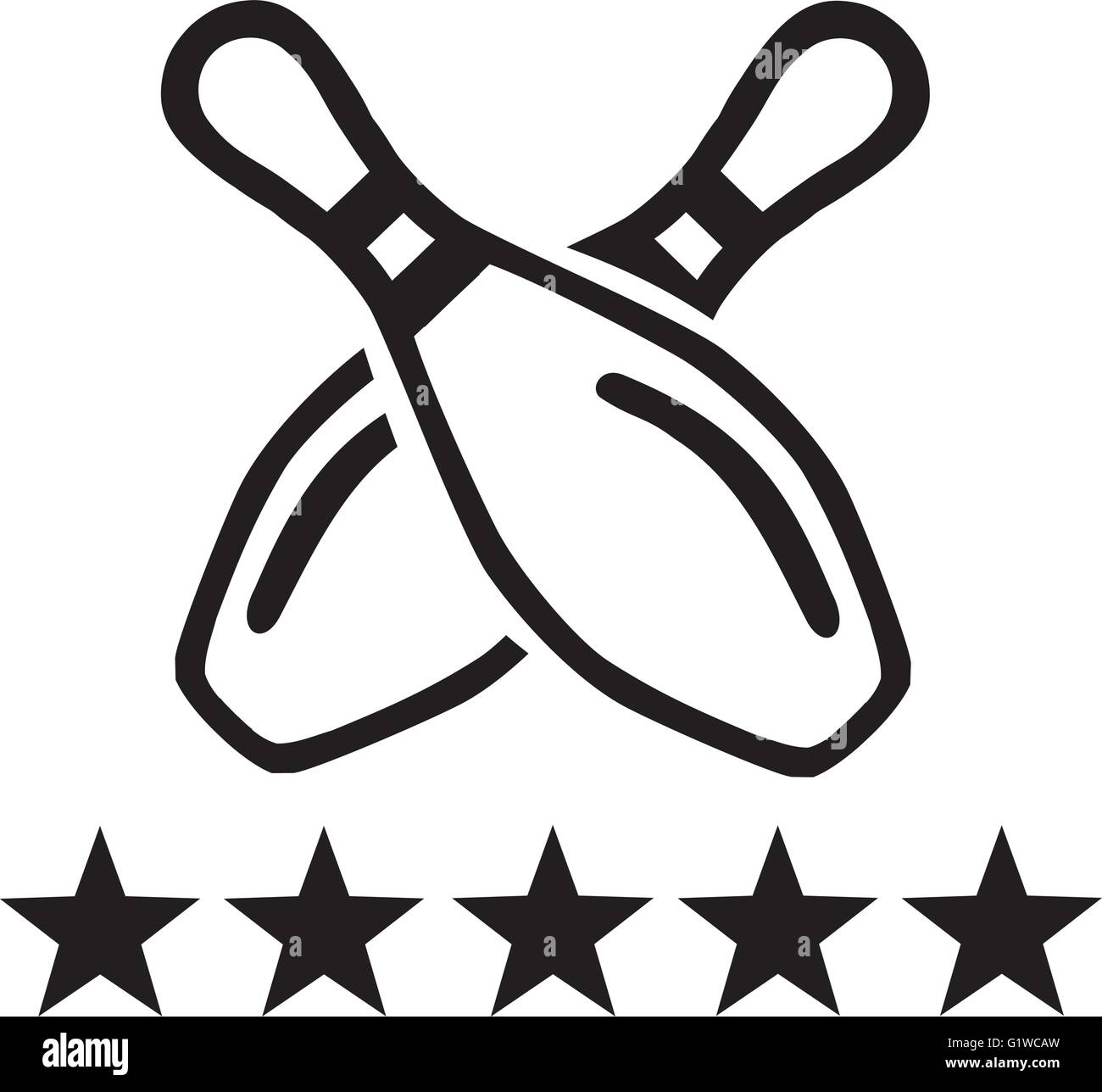 Bowling Pins Five Stars Stock Vector Image & Art - Alamy