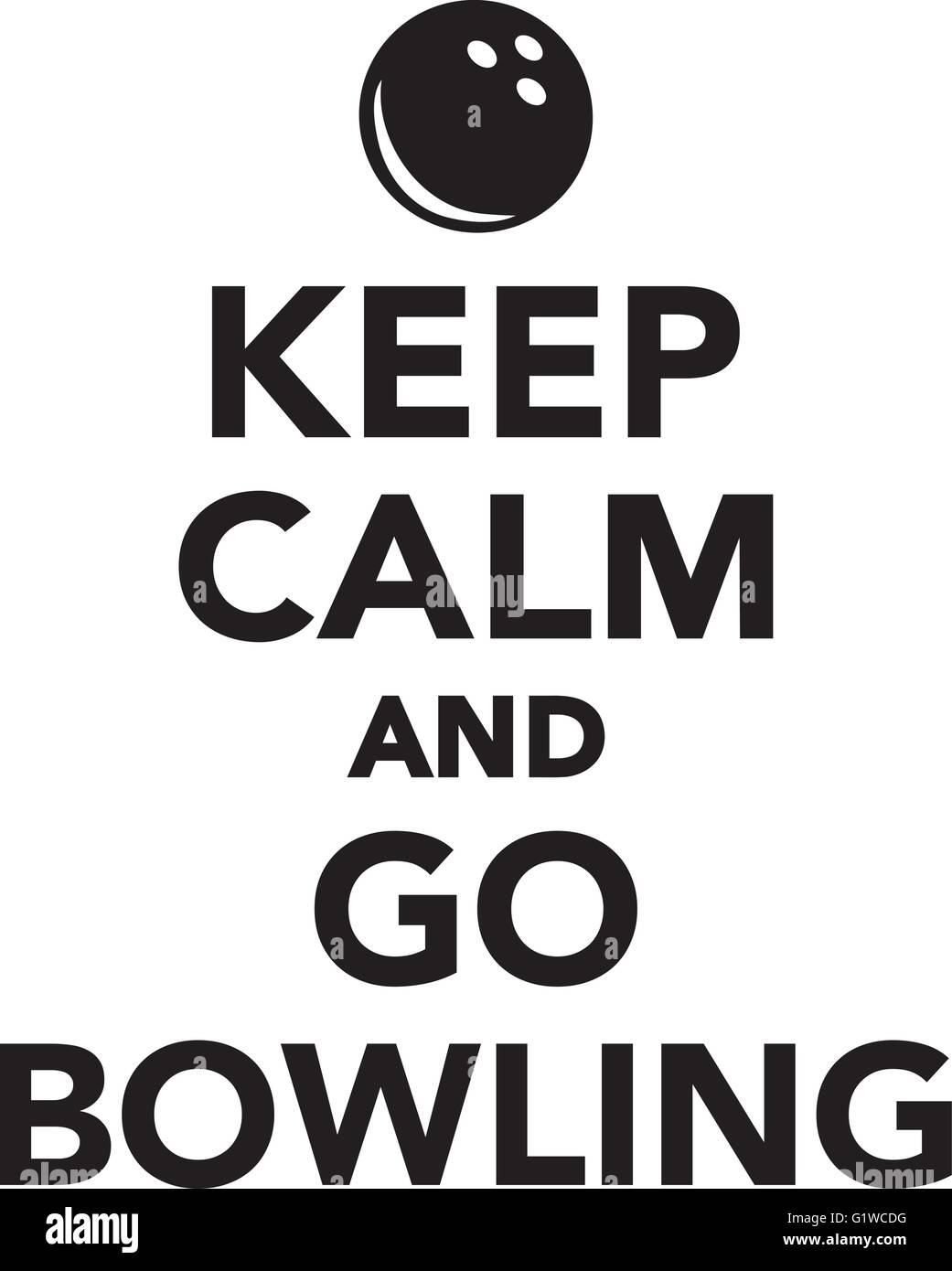 Go bowling Stock Vector Images - Alamy