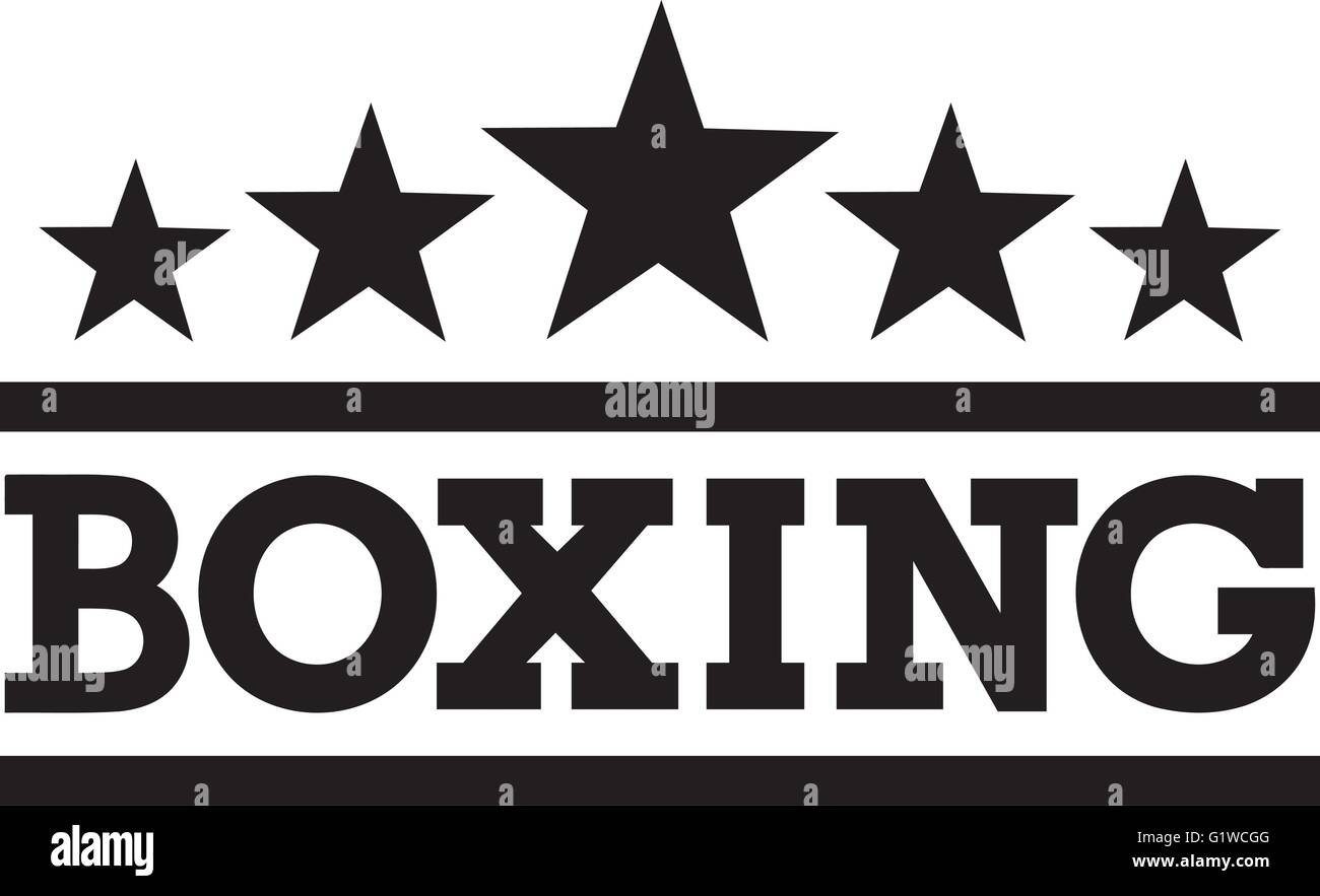Word boxing Stock Vector Images - Alamy