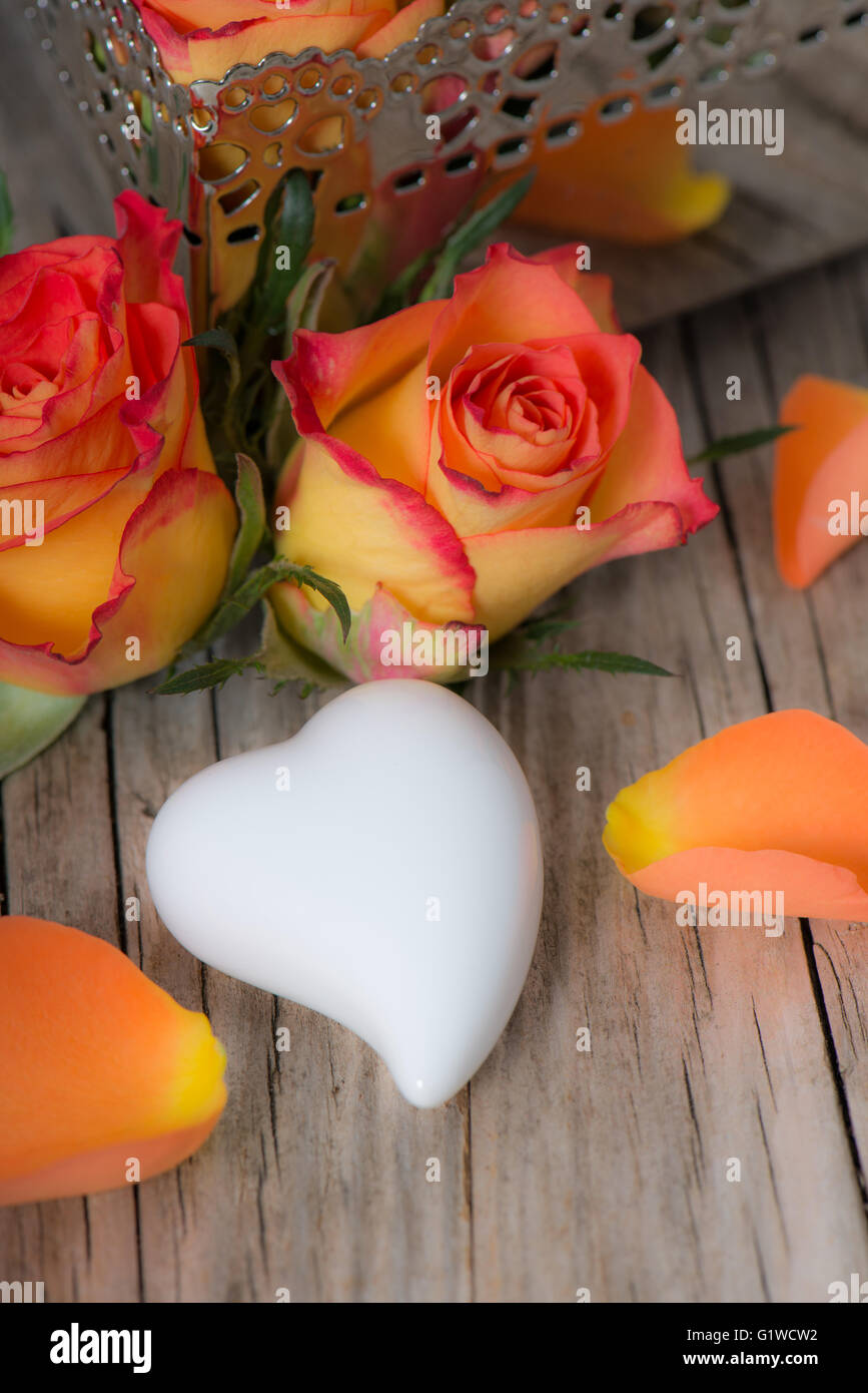 Heart of roses hi-res stock photography and images - Alamy