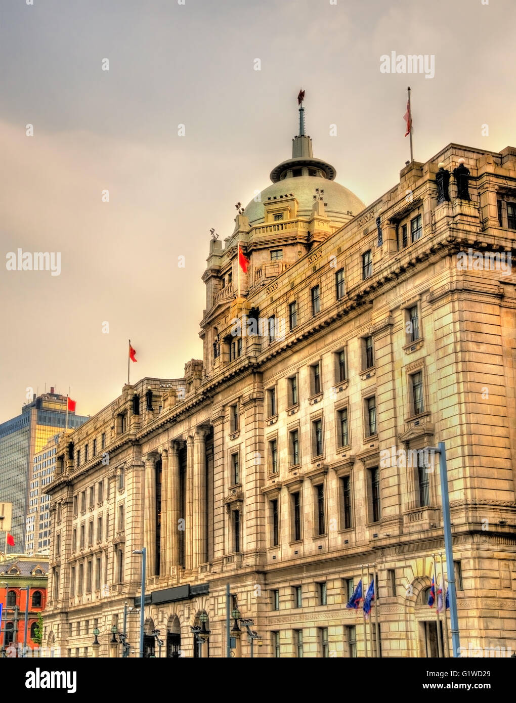 Historic buildings on the Bund riverside of Shanghai - China Stock ...