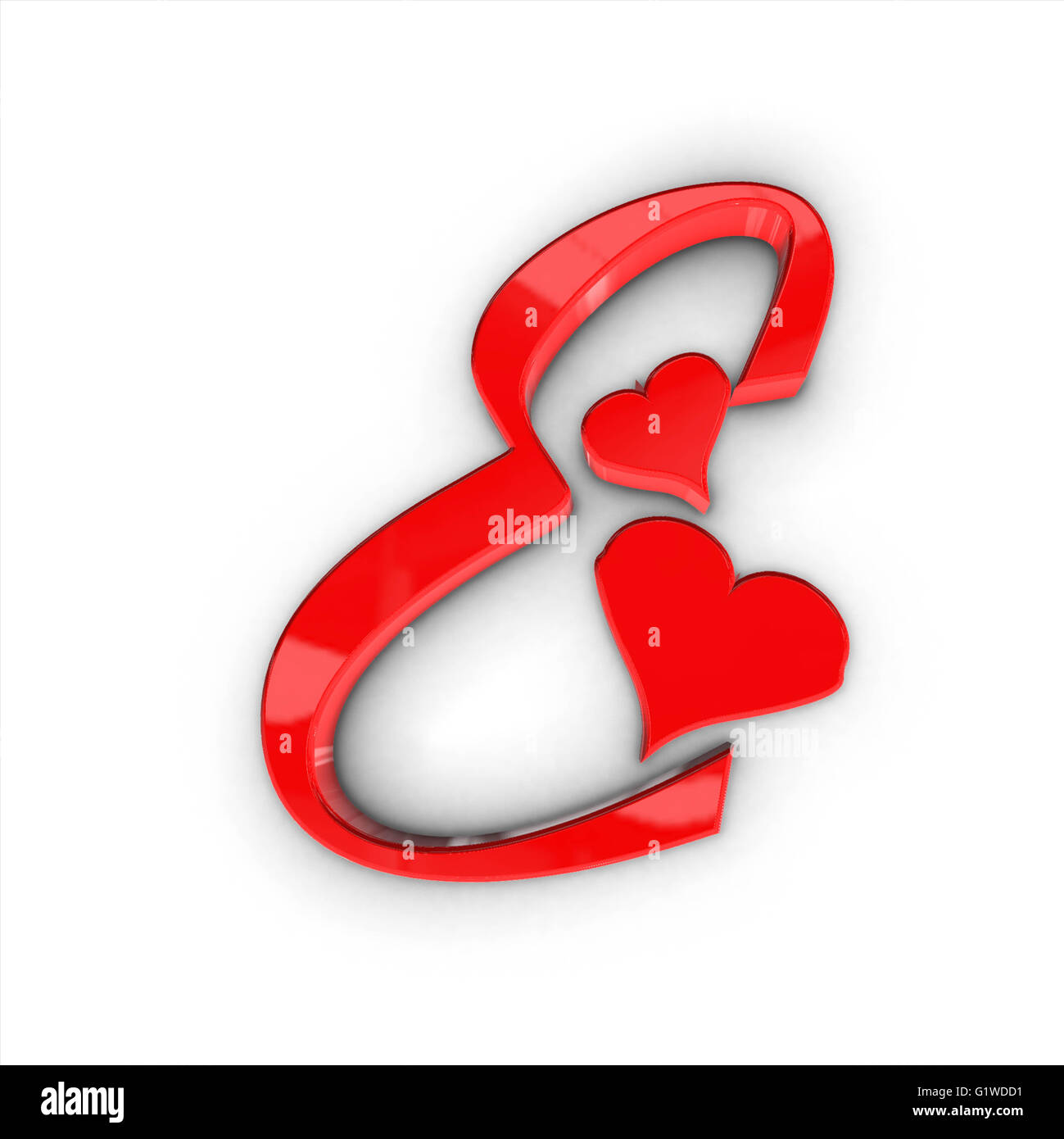 Love wedding letter and number alphabets 3d render, 3d illustration ...