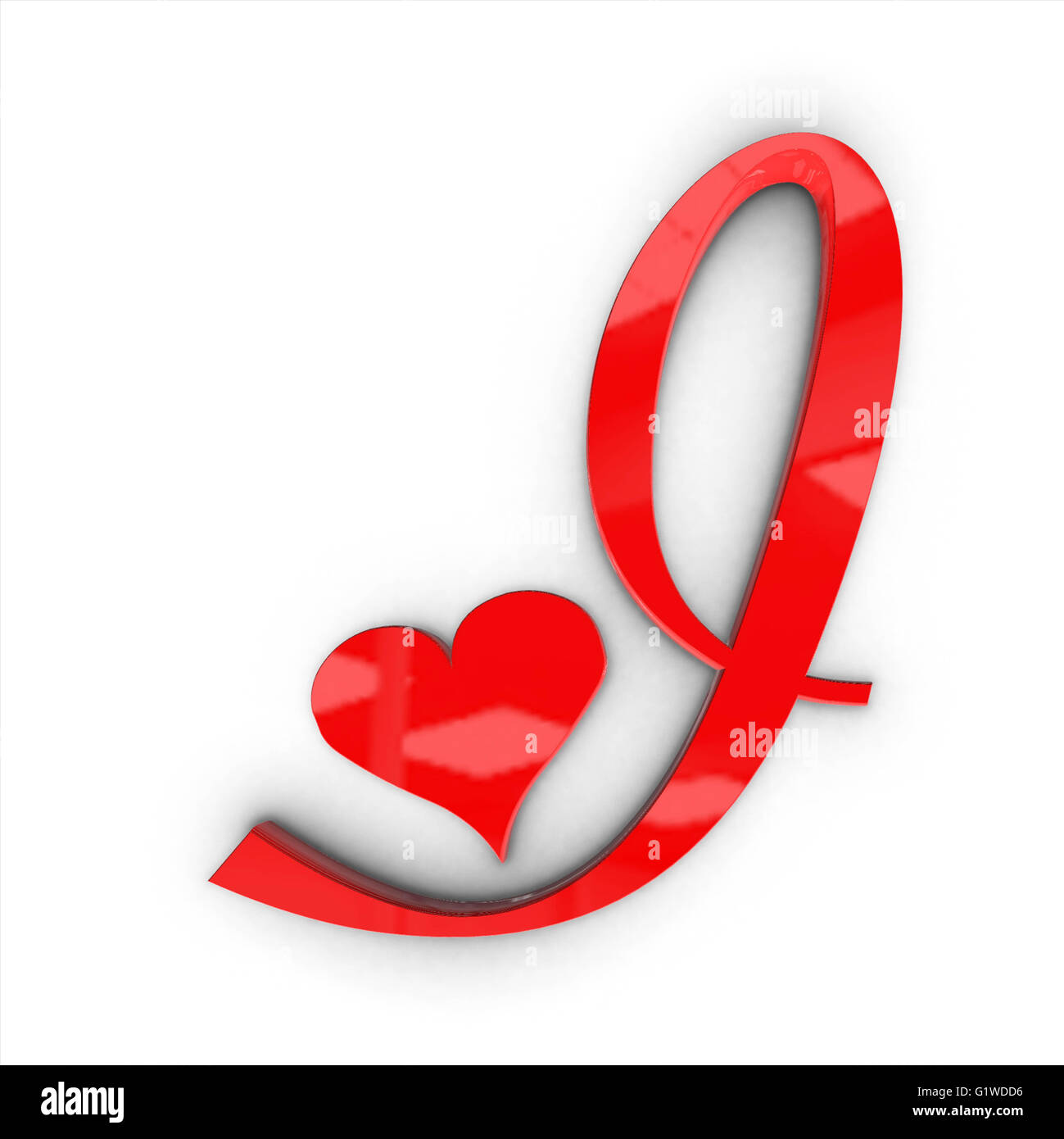 Love wedding letter and number alphabets 3d render, 3d illustration ...